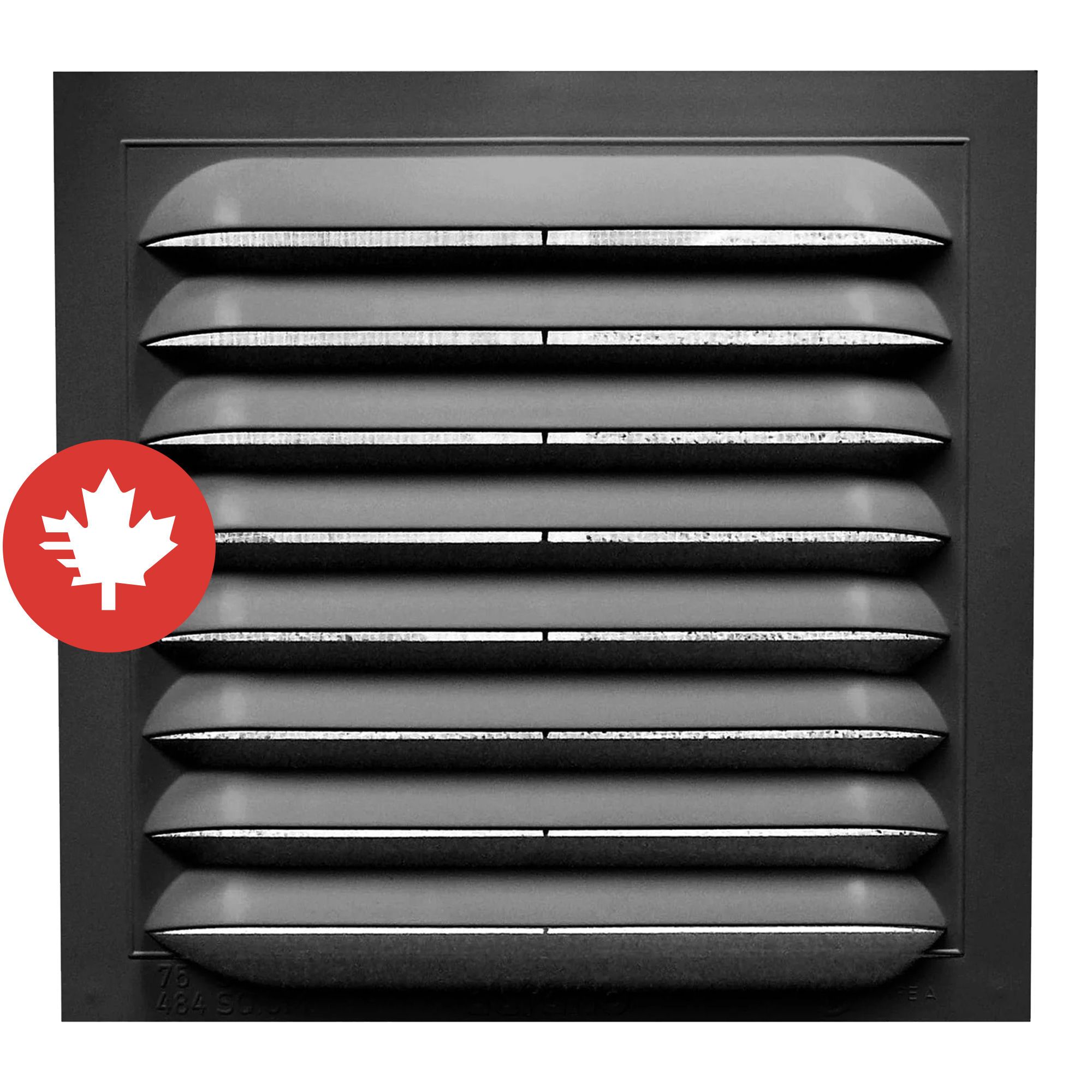 Évent de pignon, standard, noir, 15" x 15" de CANPLAS INDUSTRIES | BMR