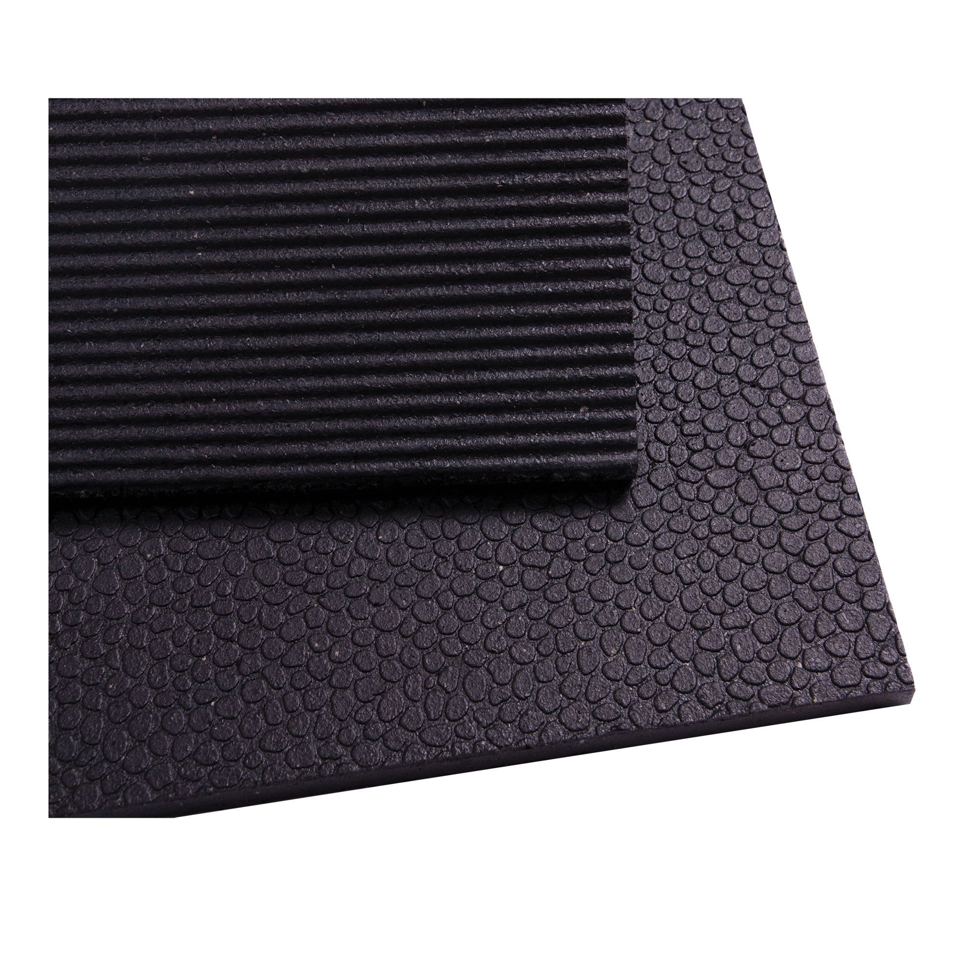 Rubber Mat – Ameba – Black - 3’ x 4’ x 1/2" from ANIMAT | BMR