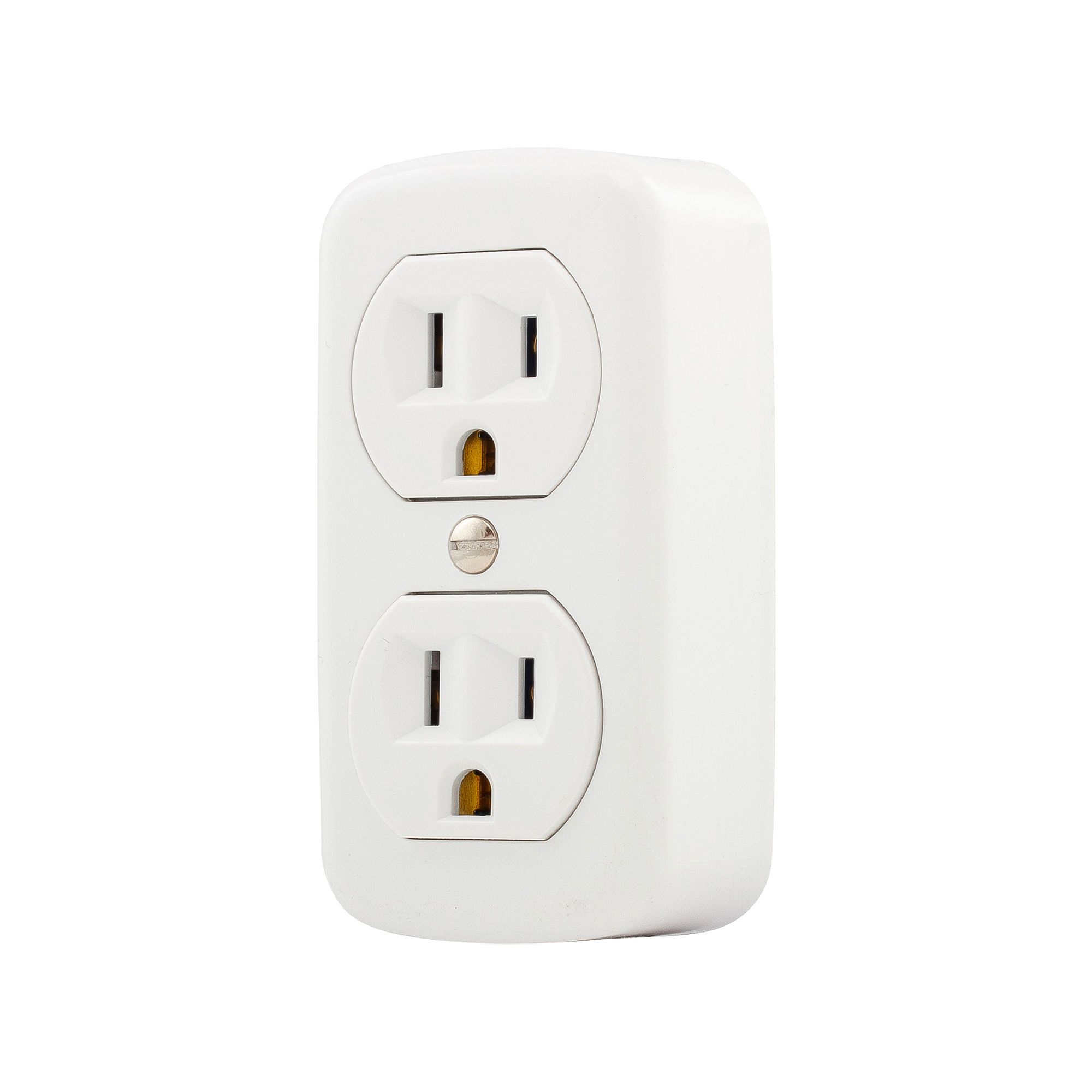 Prise de courant double de surface, blanc, 15 A, 125 V de EATON COOPER ...
