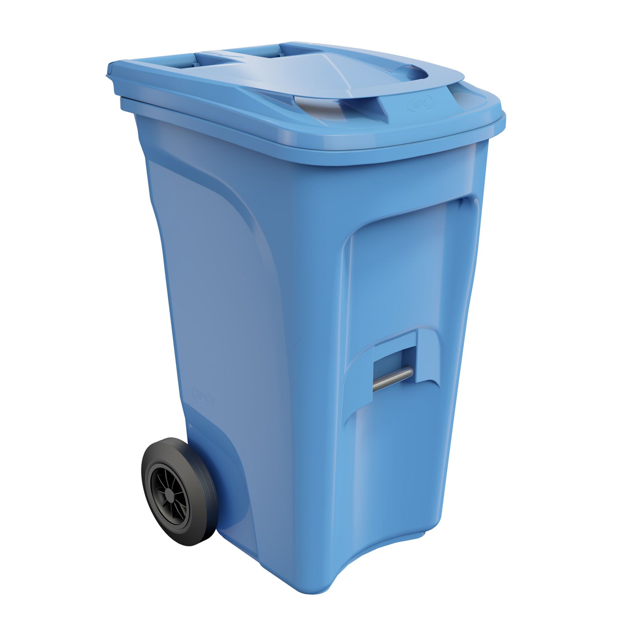 Bac roulant, bleu, 240 l de USD GLOBAL | BMR