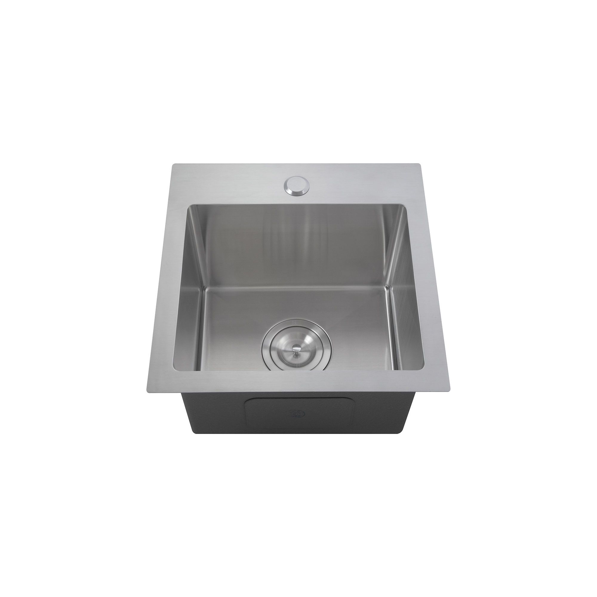 Évier de bar, Lixia, acier inoxydable, 15" x 15" x 9" de OPAZ | BMR
