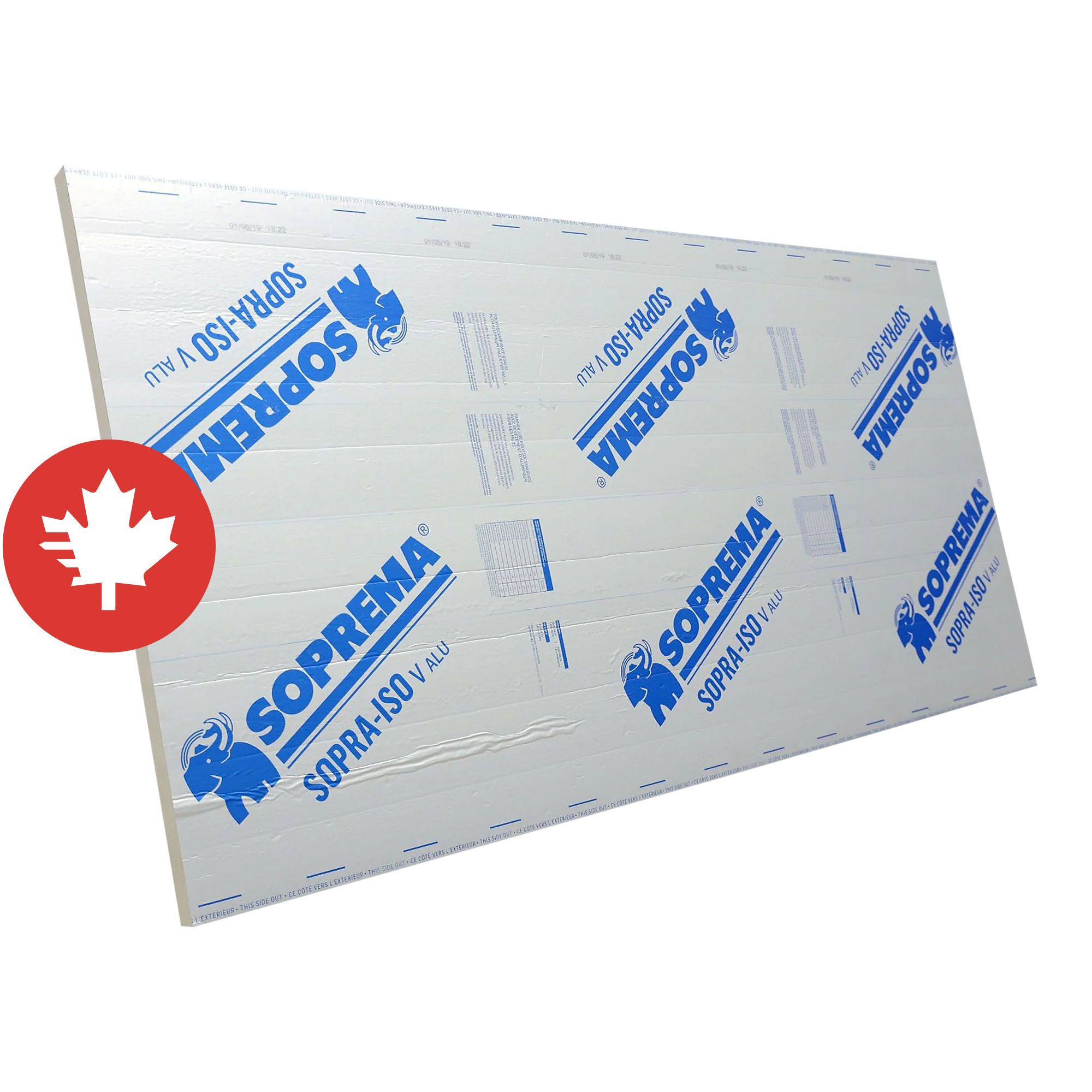 Panneaux isolants en aluminium, Sopra-Iso, 1/2" 4' x 8' de RESISTO | BMR