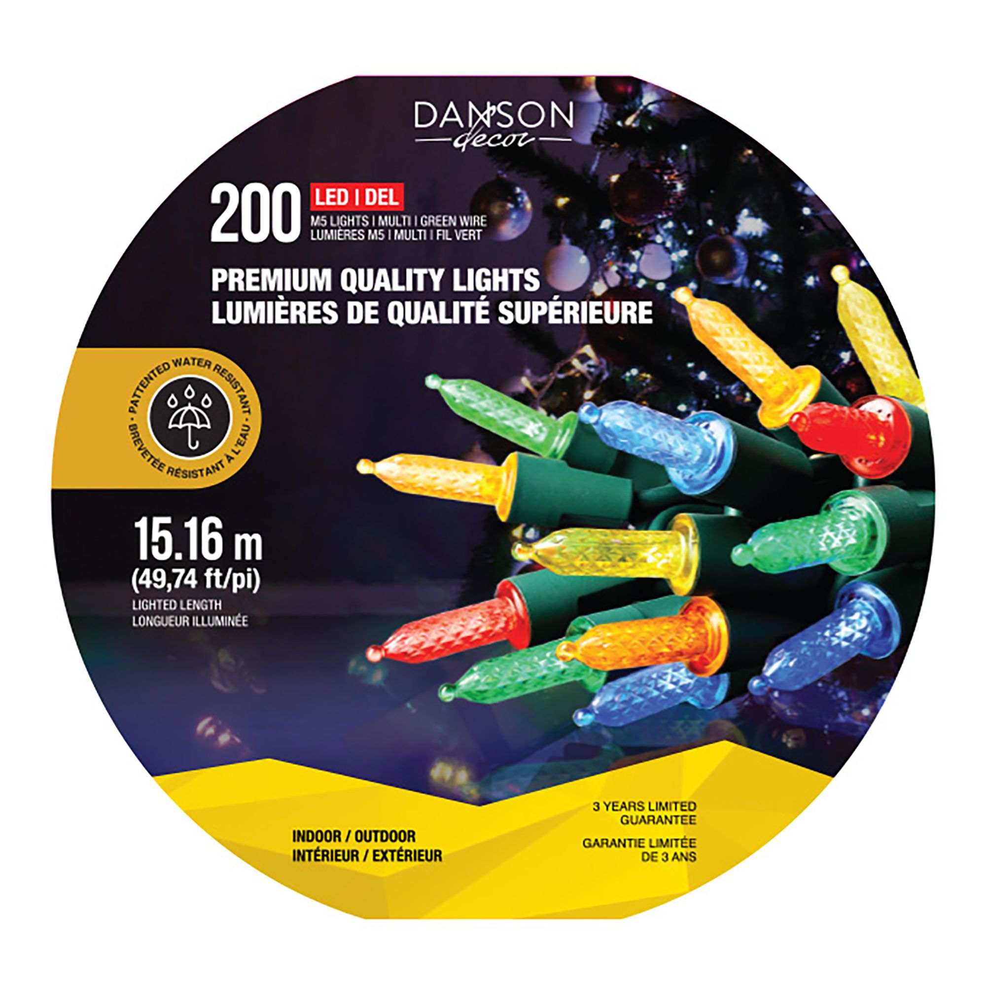 200 M5 LED Lights - Multicolour from DANSON | BMR