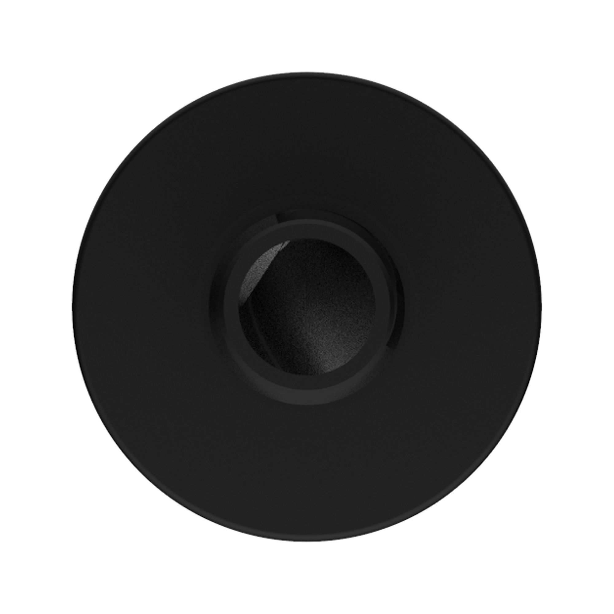 Rond Shower Arm And Flange - Matte Black - 6" from OPAZ | BMR