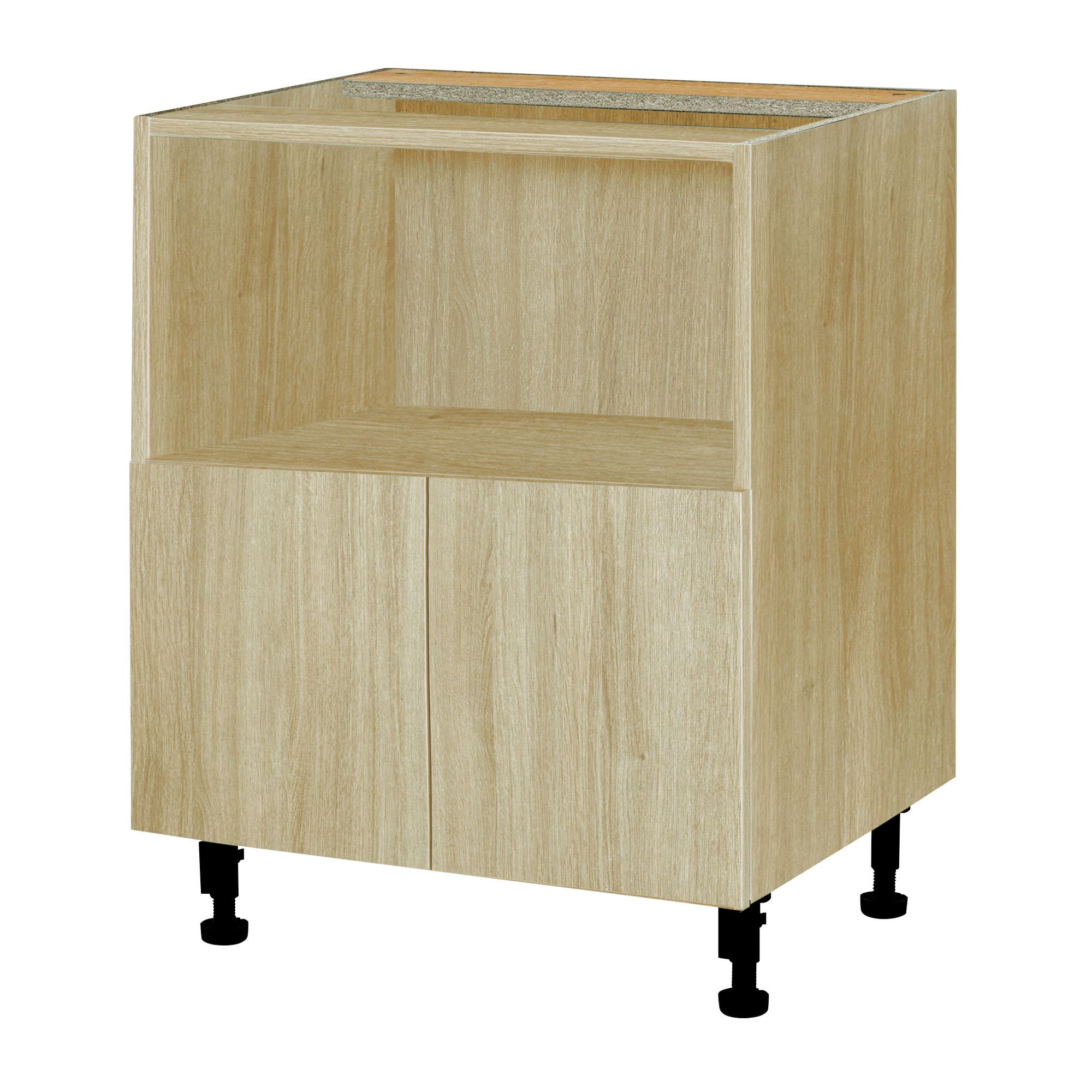 Base Cabinet Microwave - 2 Doors - Sheer Beauty - Wood - 24" x 30" x 15 ...