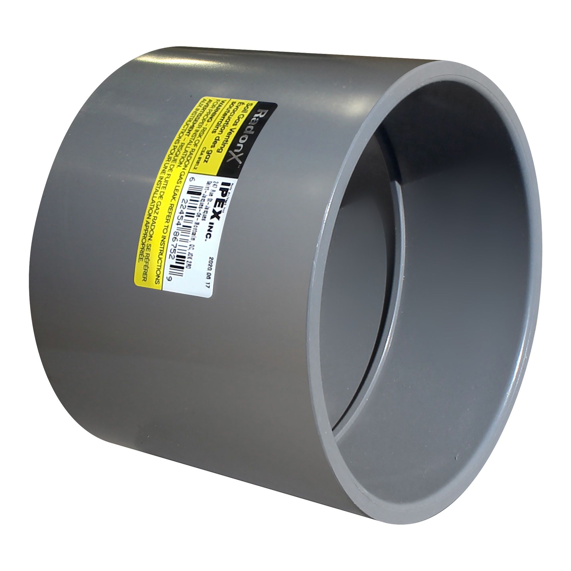 Coupling Hub - RadonX - PVC - PVC - SGV - 4" from IPEX | BMR
