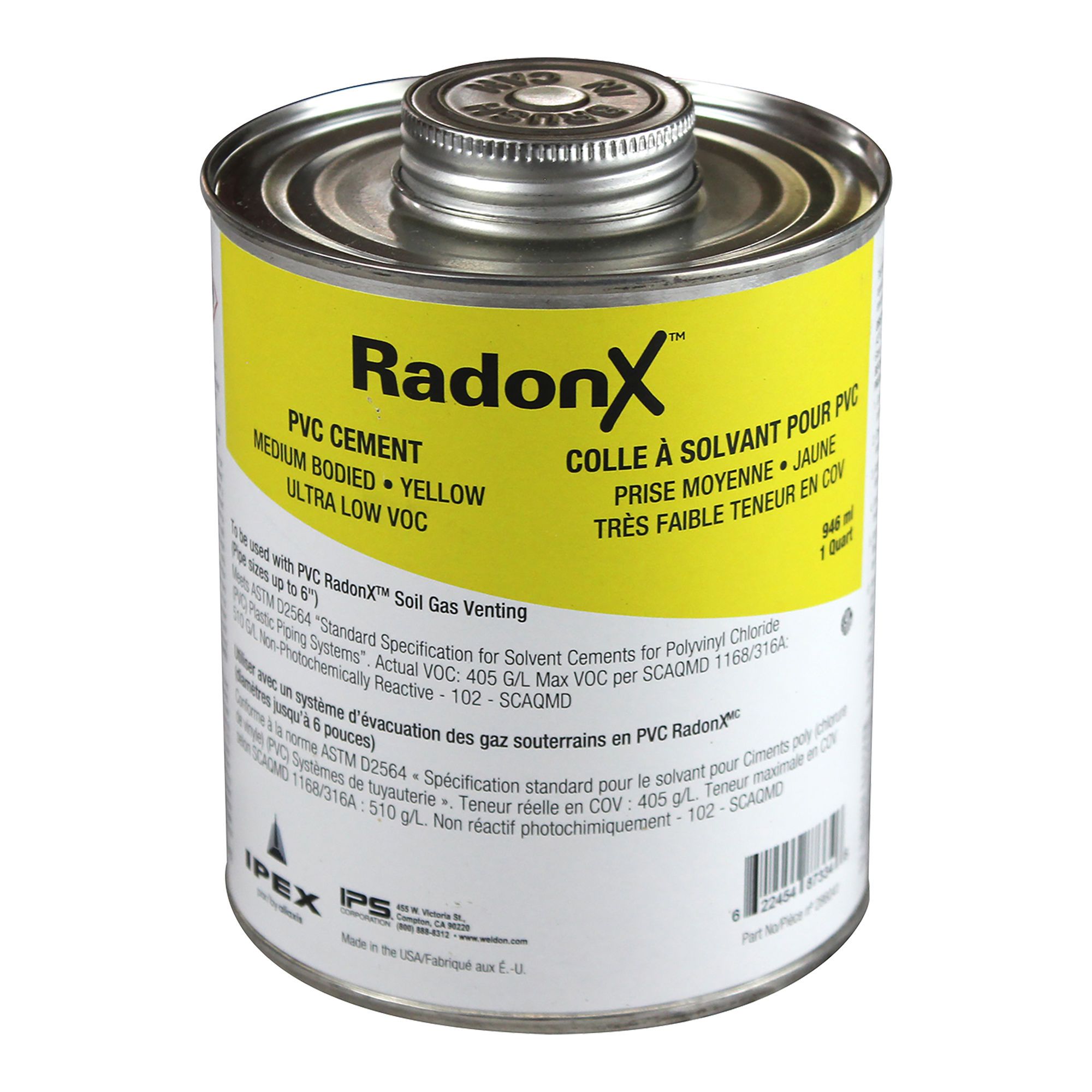 PVC Cement - RadonX - SGV - 946 ml from IPEX | BMR