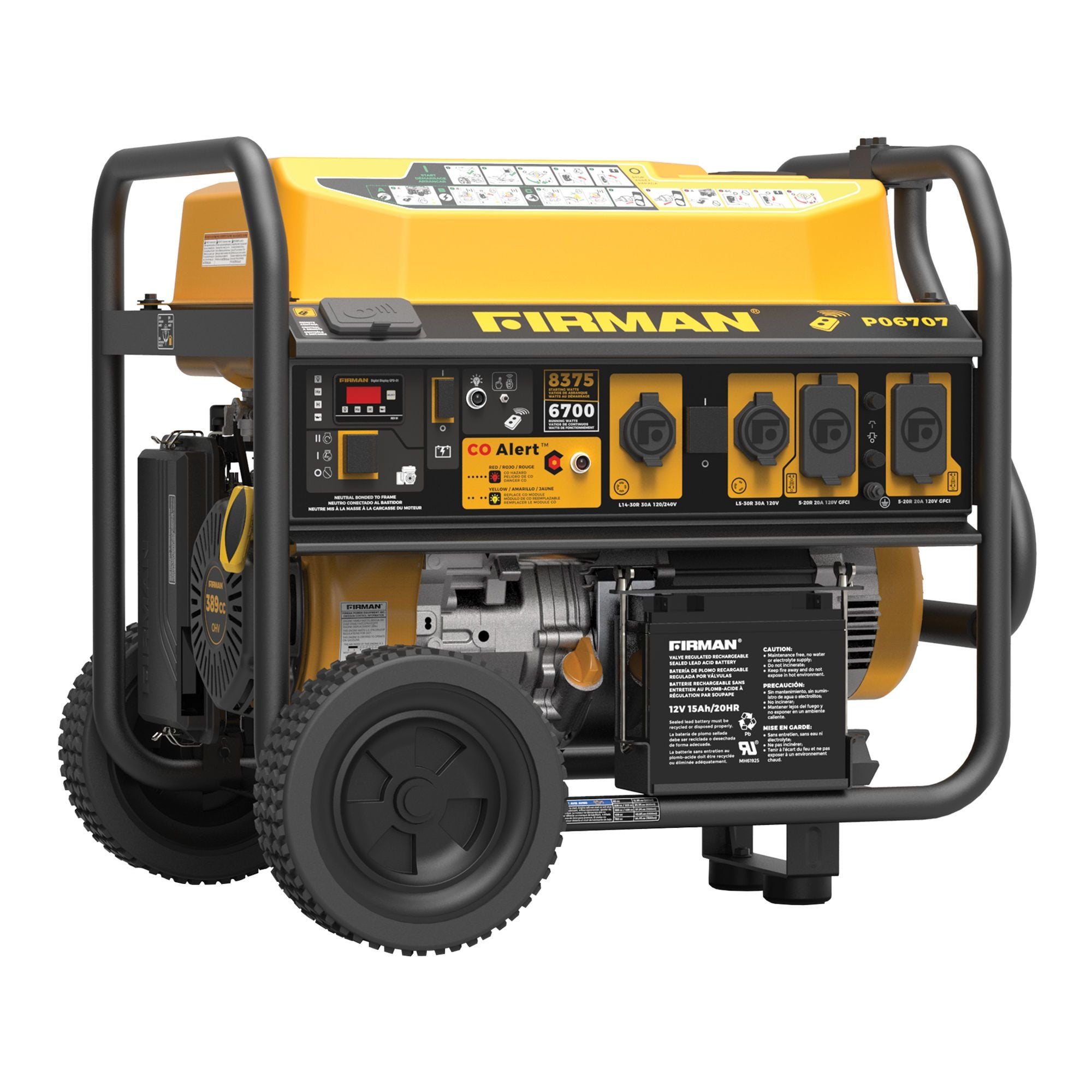 Portable Generator - Gas - 6 700/8 375 W - Remote Start from FIRMAN | BMR