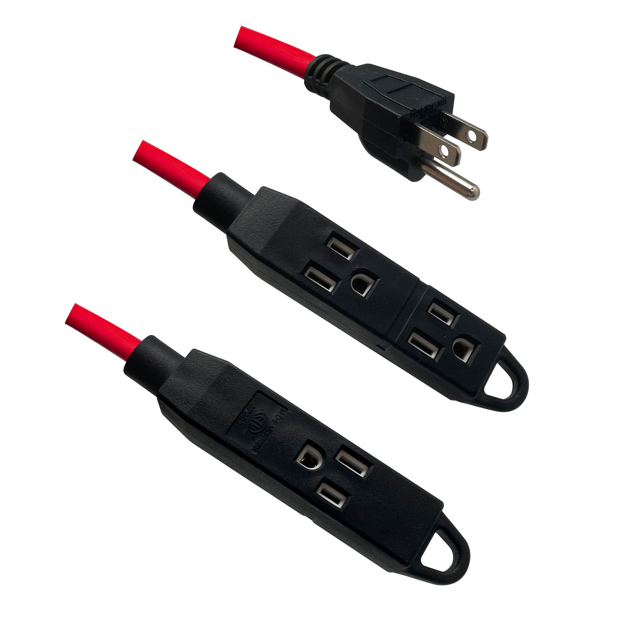 Outdoor Extension Cord Set – 7.5 m & 12 m – Includes 3-Outlets Cord ...