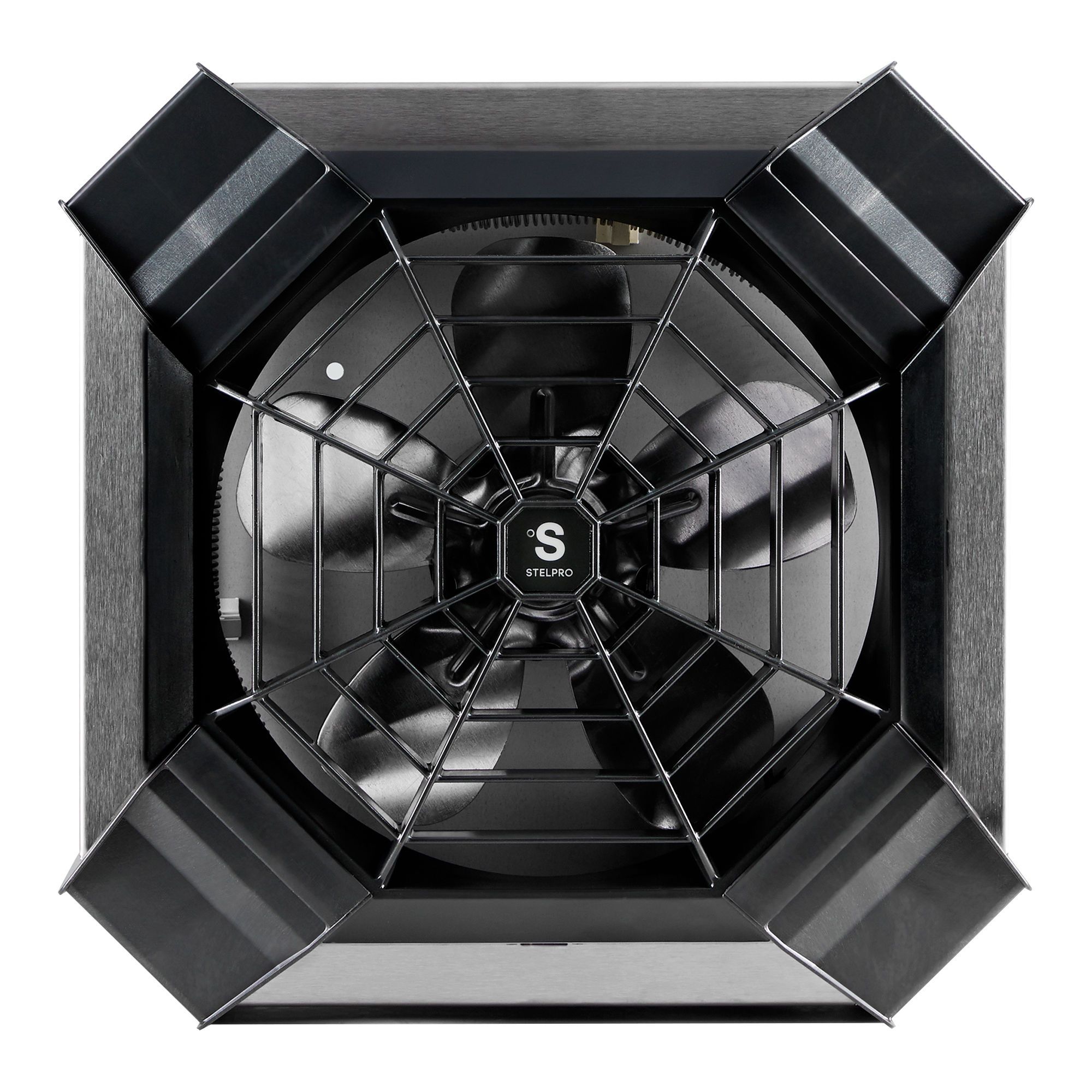 Spider Ceiling Fan Heater - 400 W - 240 V - Satinless Steel from ...