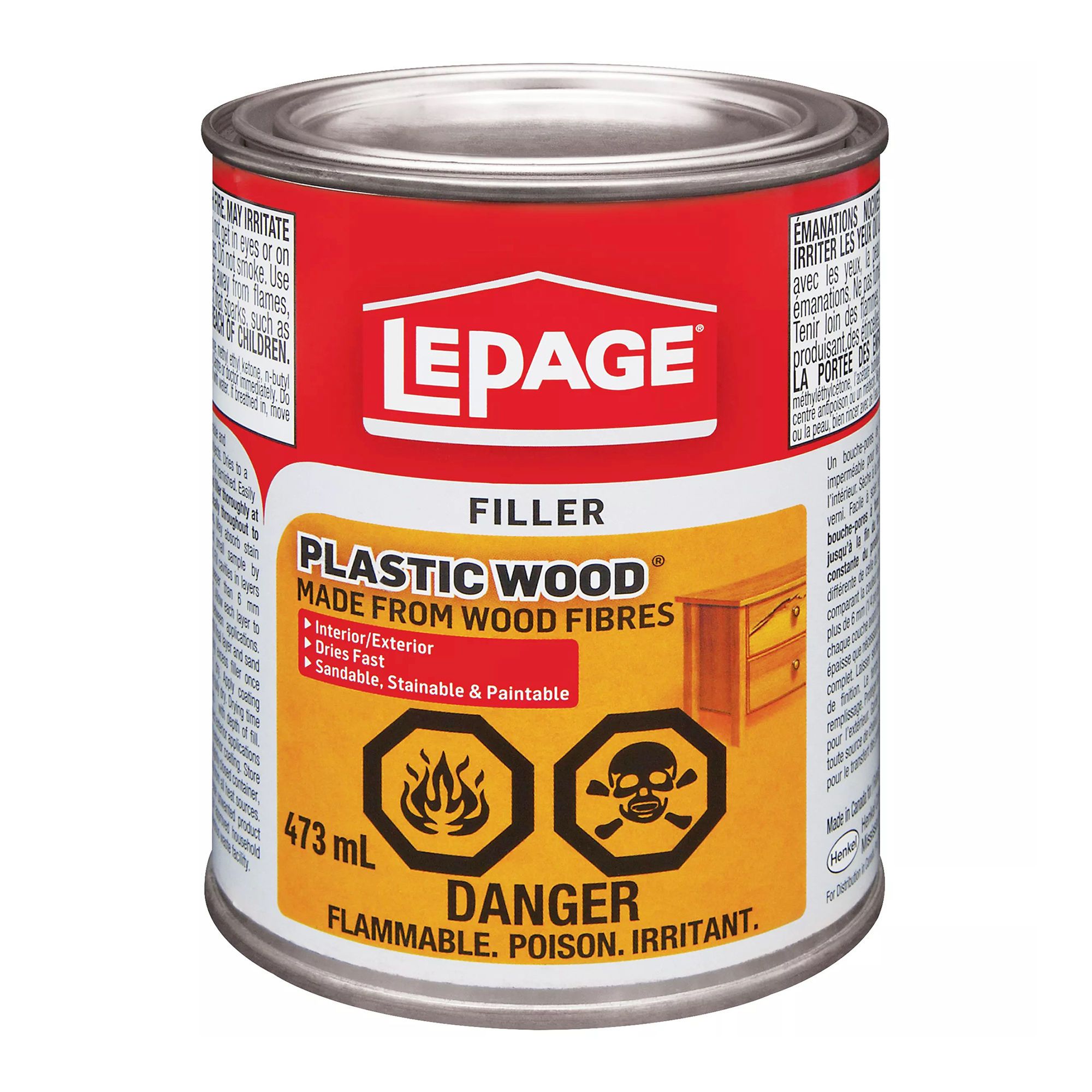 Bouche-pore bois plastique - 473 ml de LEPAGE | BMR