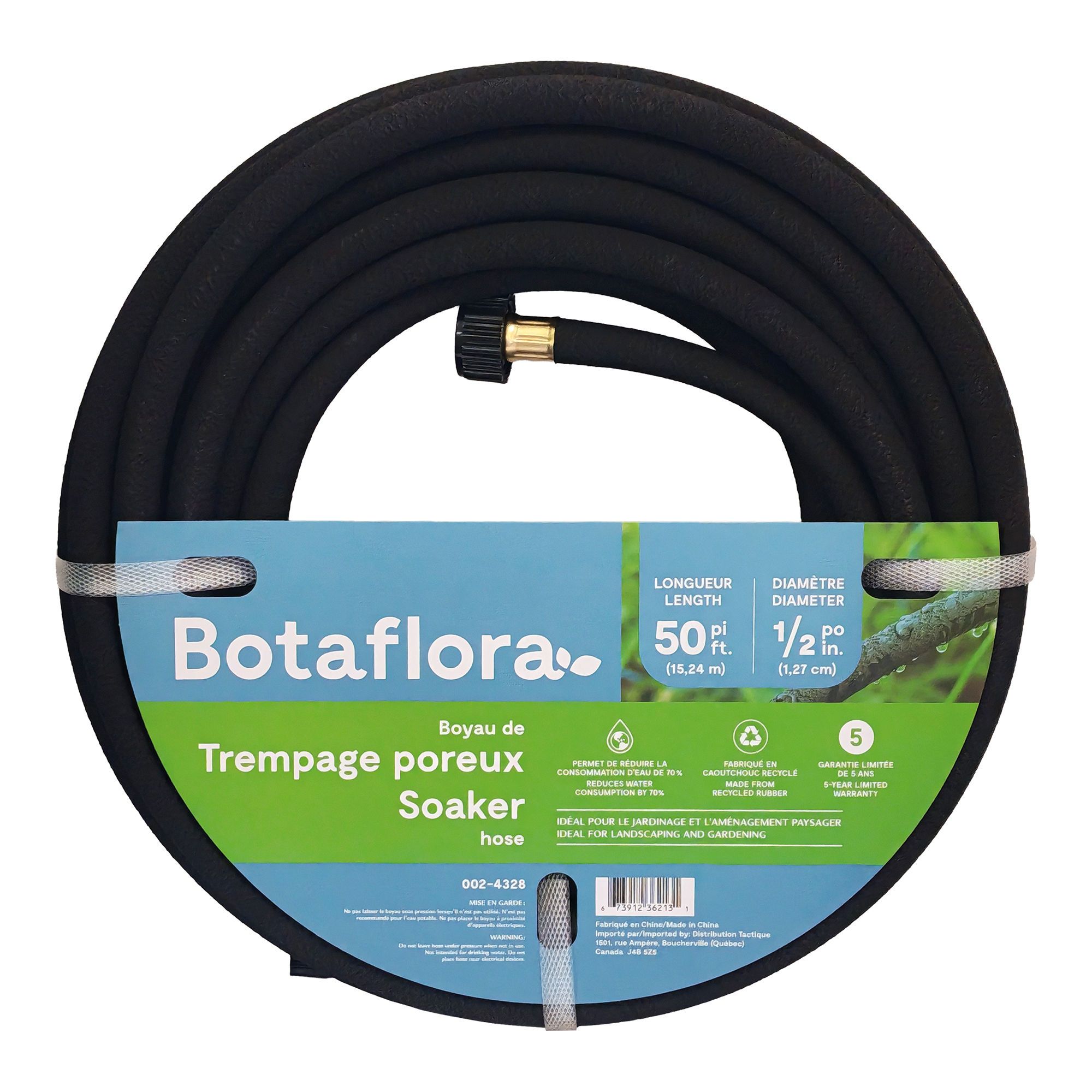 Boyau de trempage poreux, 1/2" x 50’ de BOTAFLORA | BMR
