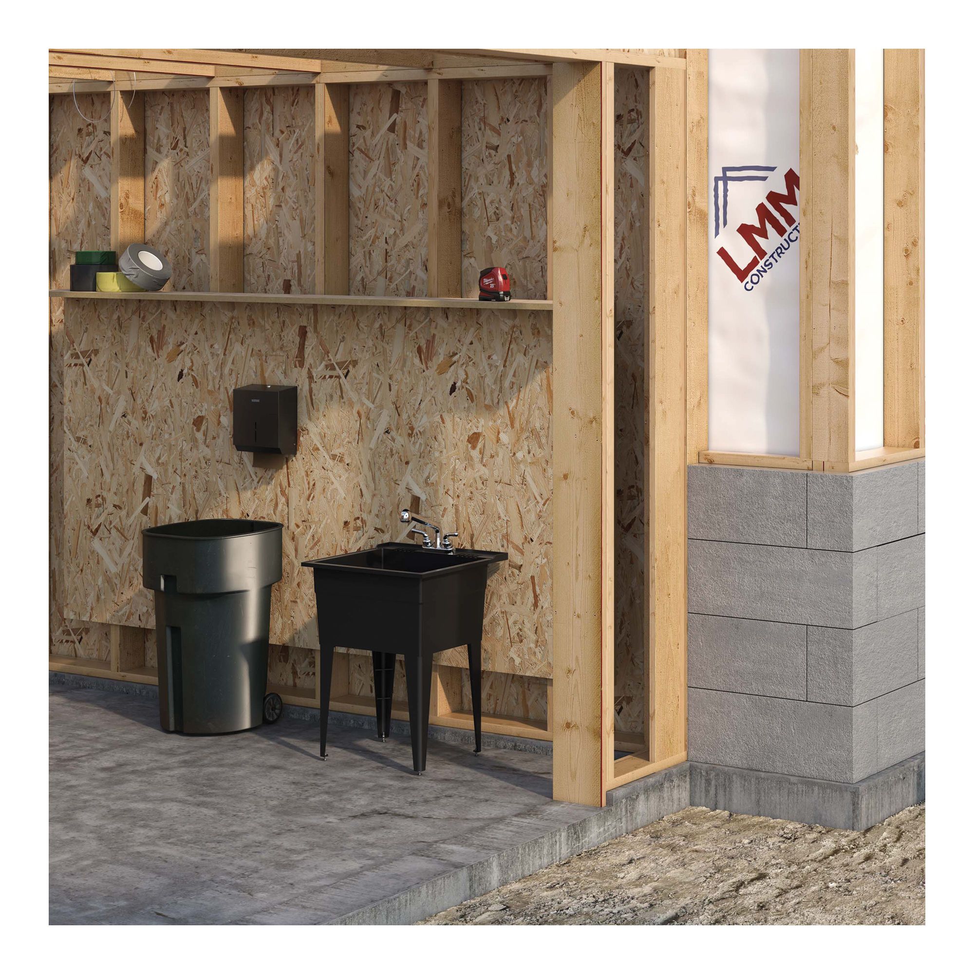 Classic Sink – Black – QP7 from RUGGEDTUB | BMR