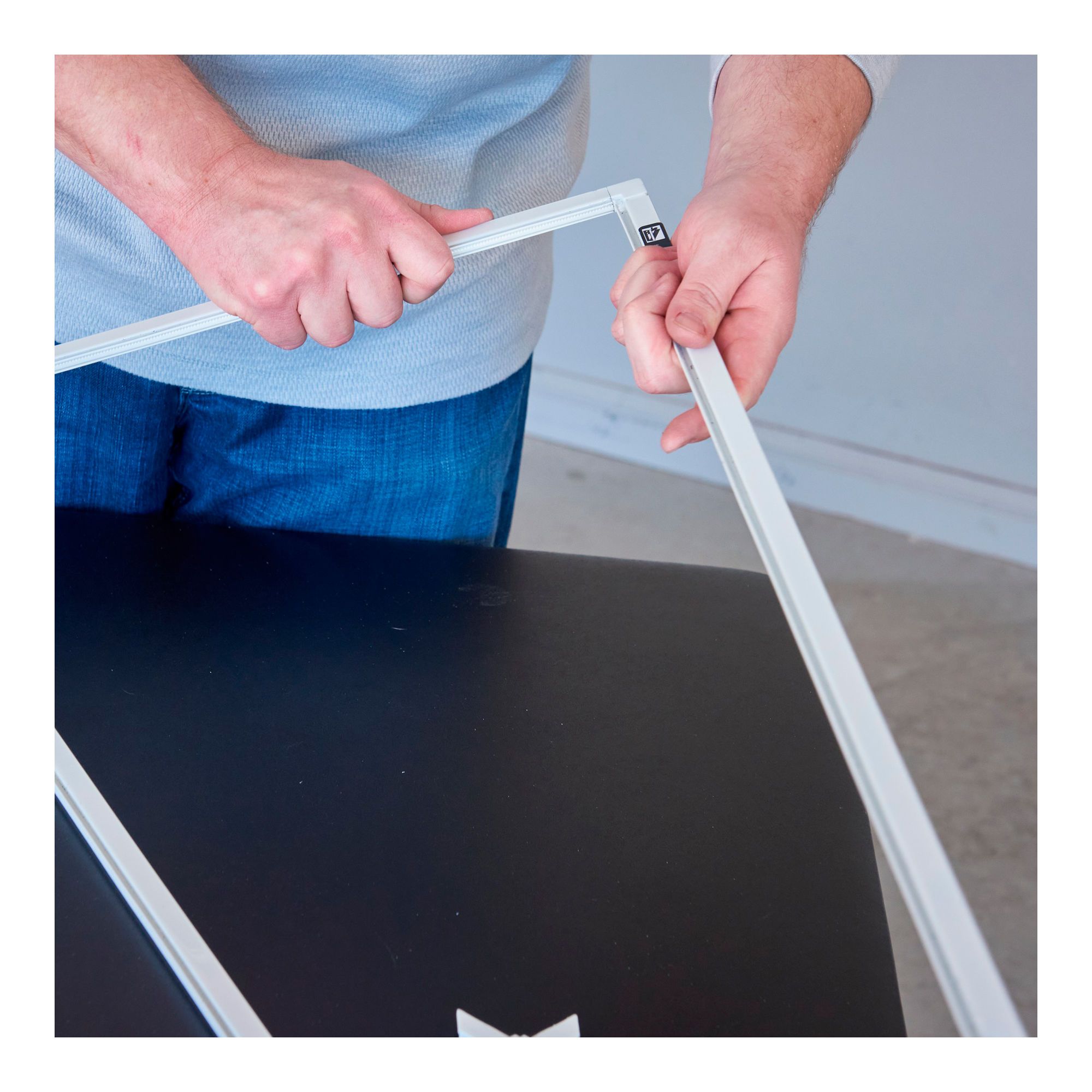 Screen Frame Kit - White - 48" x 7/16" from CLIMALOC | BMR