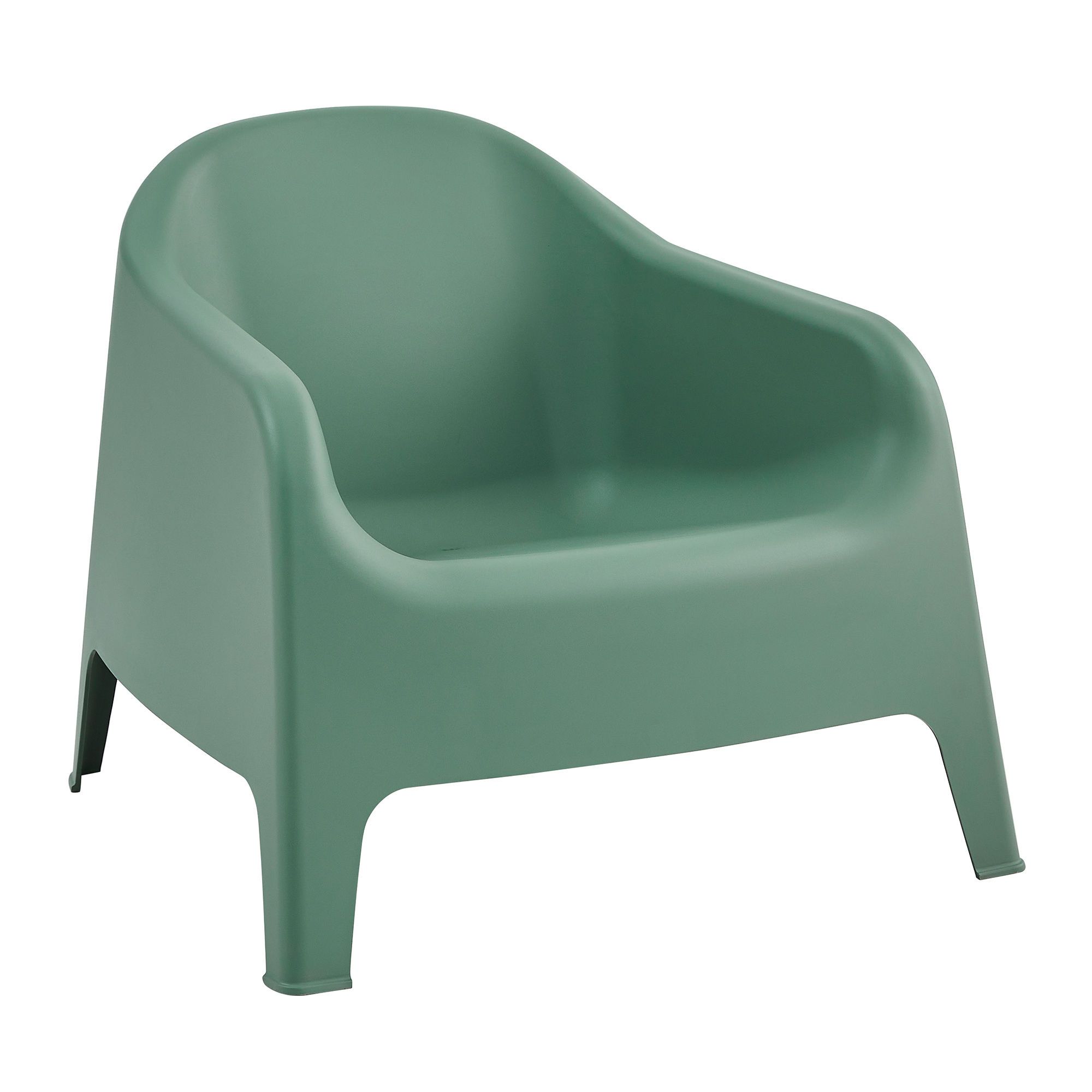 Stackable Plastic Chair - Sage from MOSS | BMR