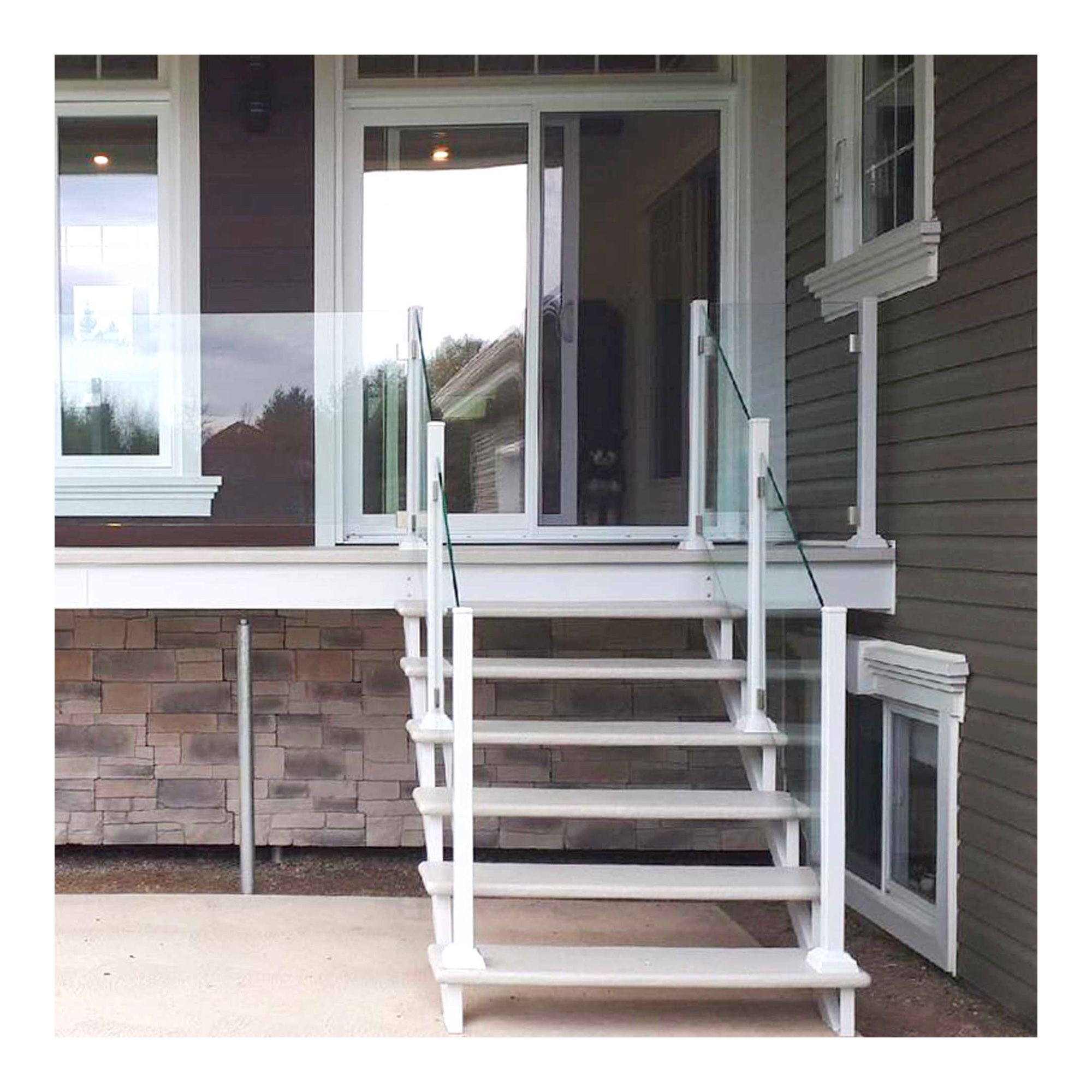 Stair Riser – Aluminum - 3 Stairs – White - 30" from PRODUITS PYLEX | BMR