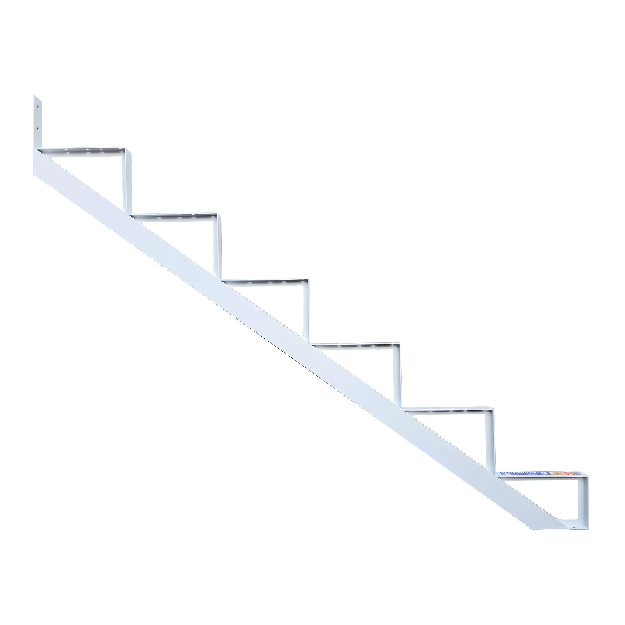 Stair Riser – Aluminum - 6 Stairs – White - 52 ½" from PYLEX | BMR