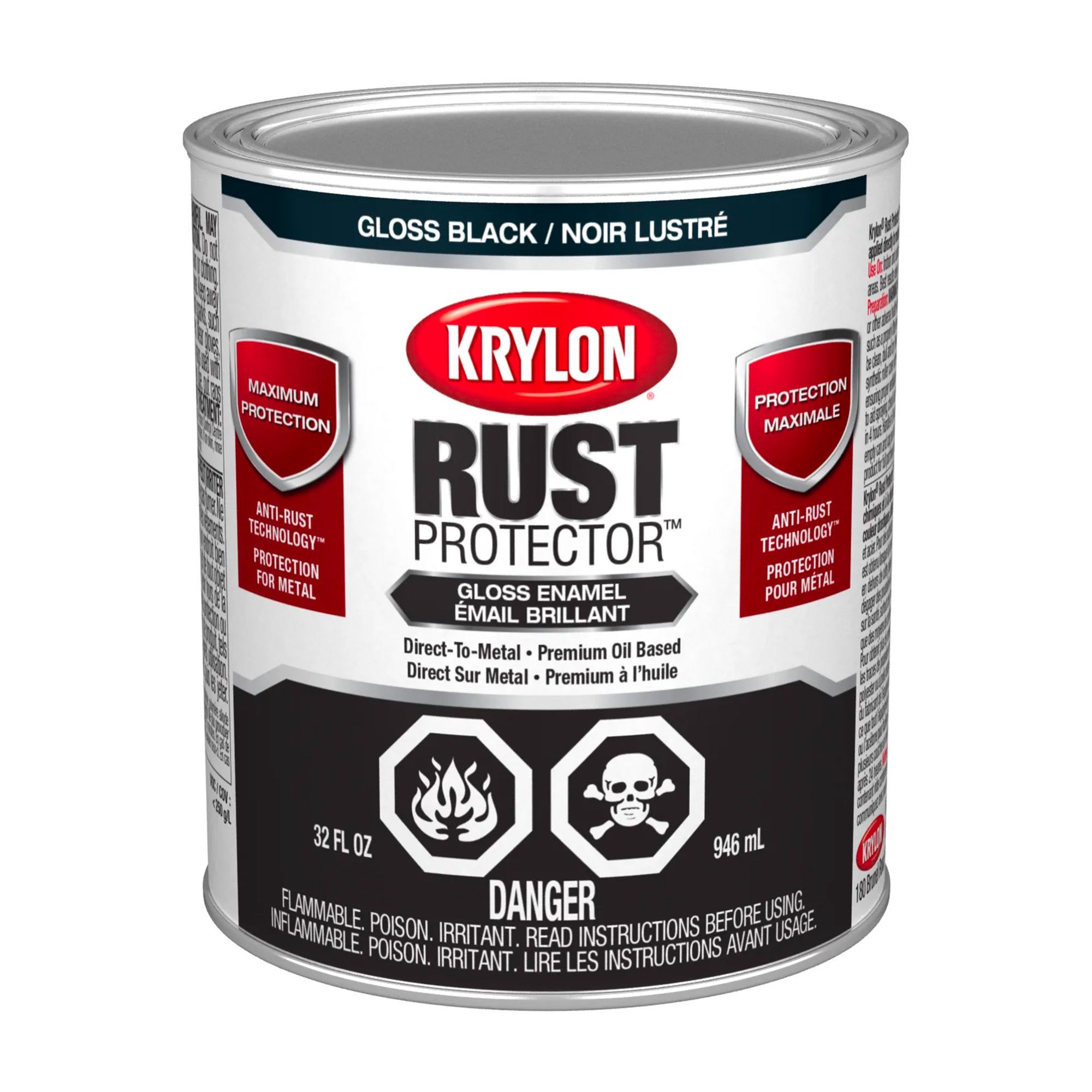 Rust Protector - Gloss Black - 946 ml from RUST-OLEUM | BMR