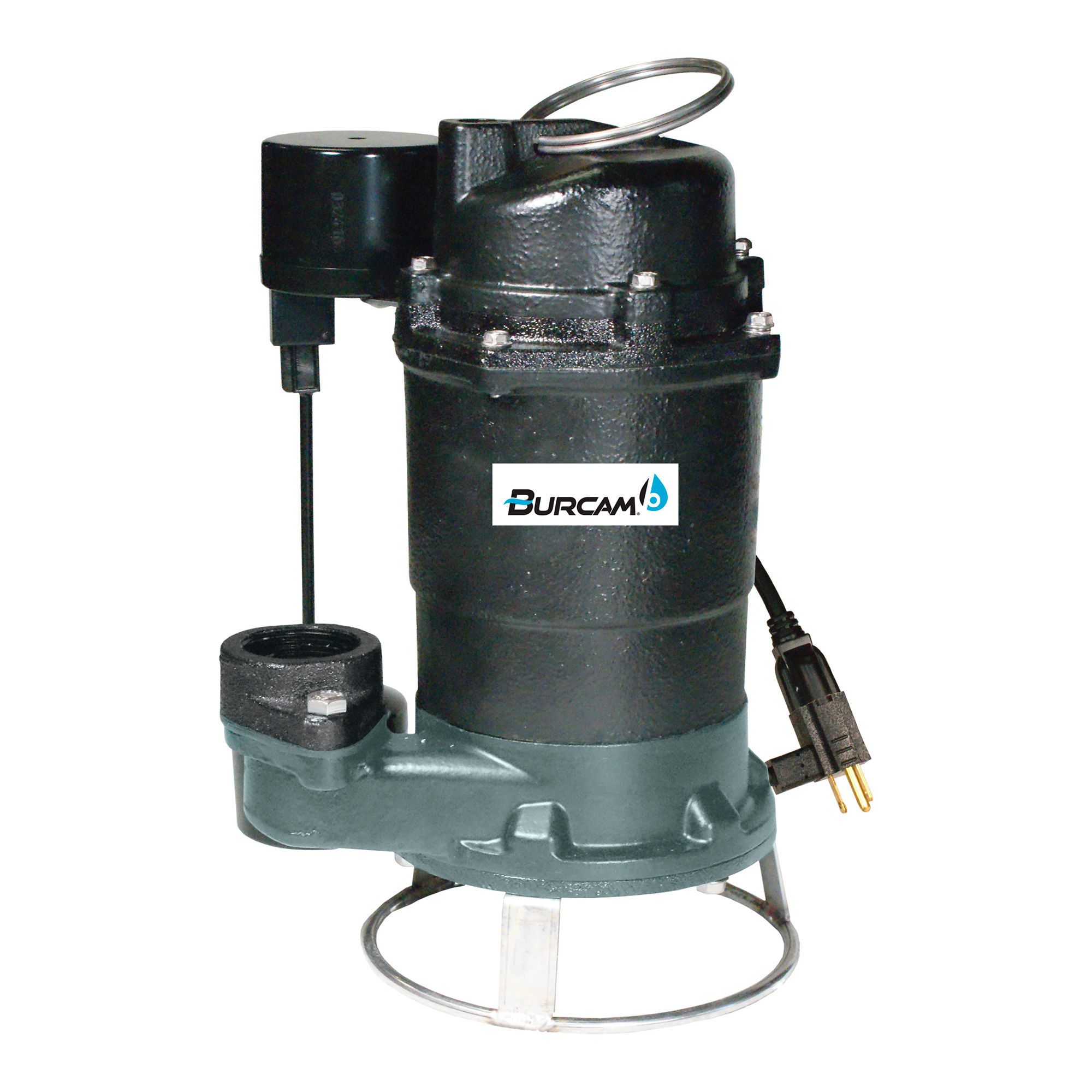 Grinder Sewage Pump - Cast Iron - 3/4 HP from BURCAM | BMR