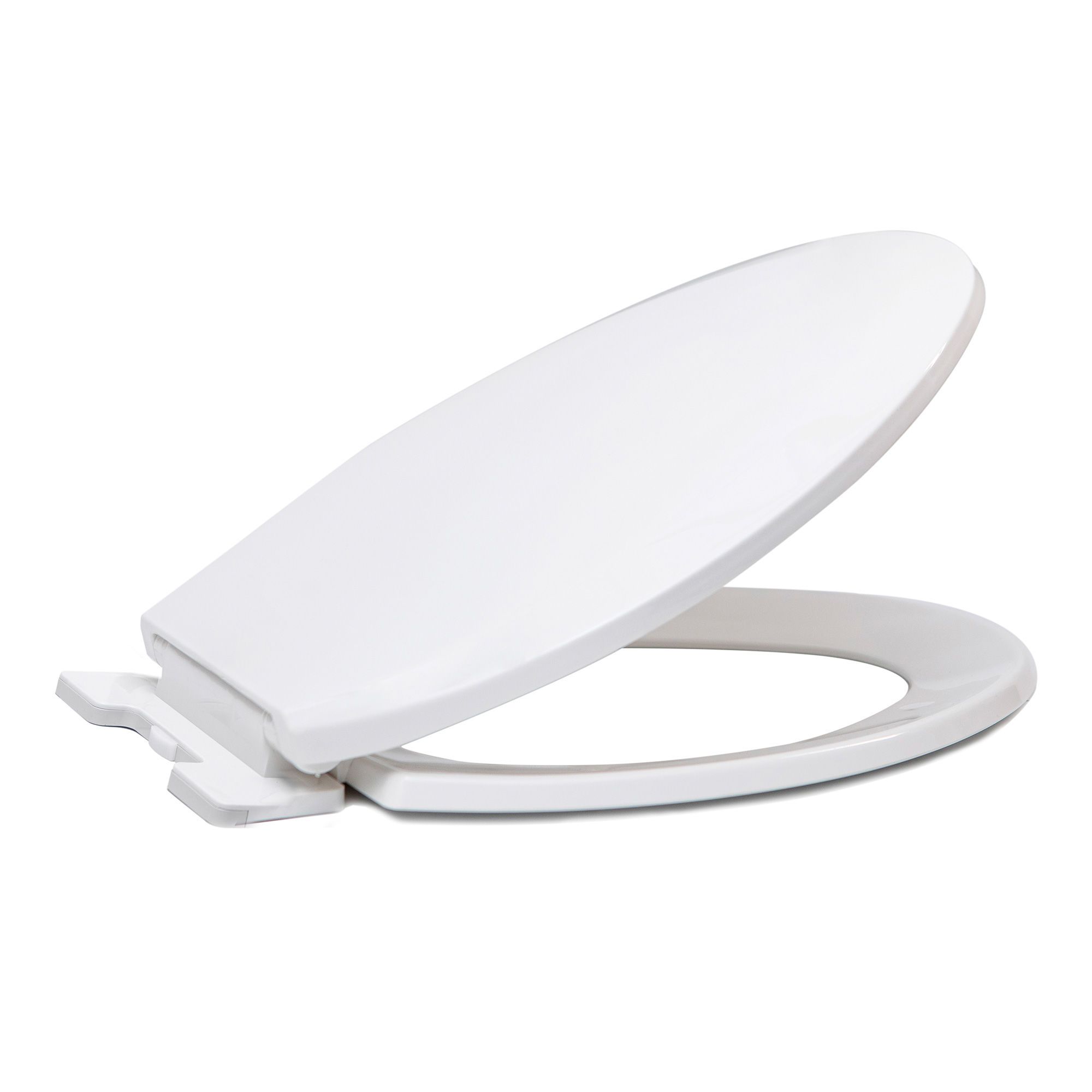 Siège de toilette, allongé, blanc, 44 cm x 35 cm de OPAZ | BMR