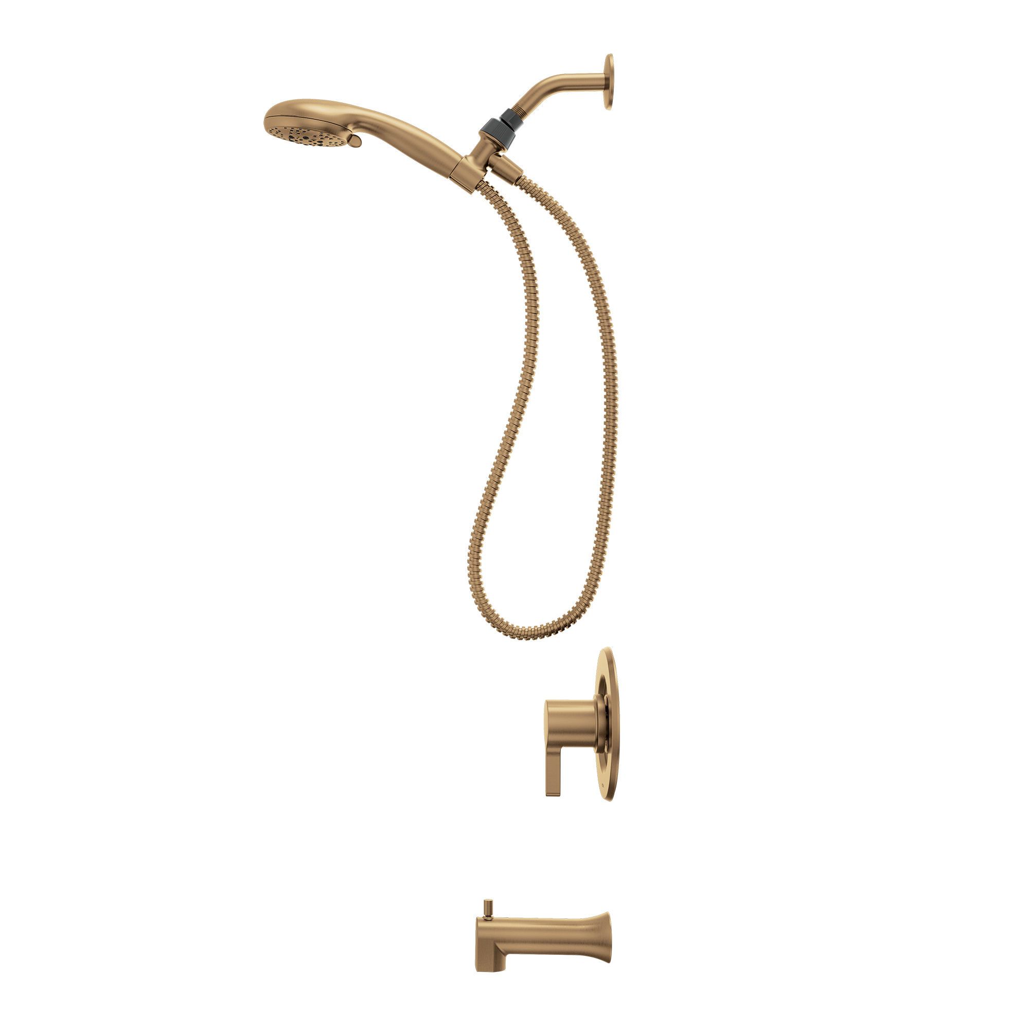 Faucet Tub/Shower – Beric – Bronzed Gold from MOEN | BMR