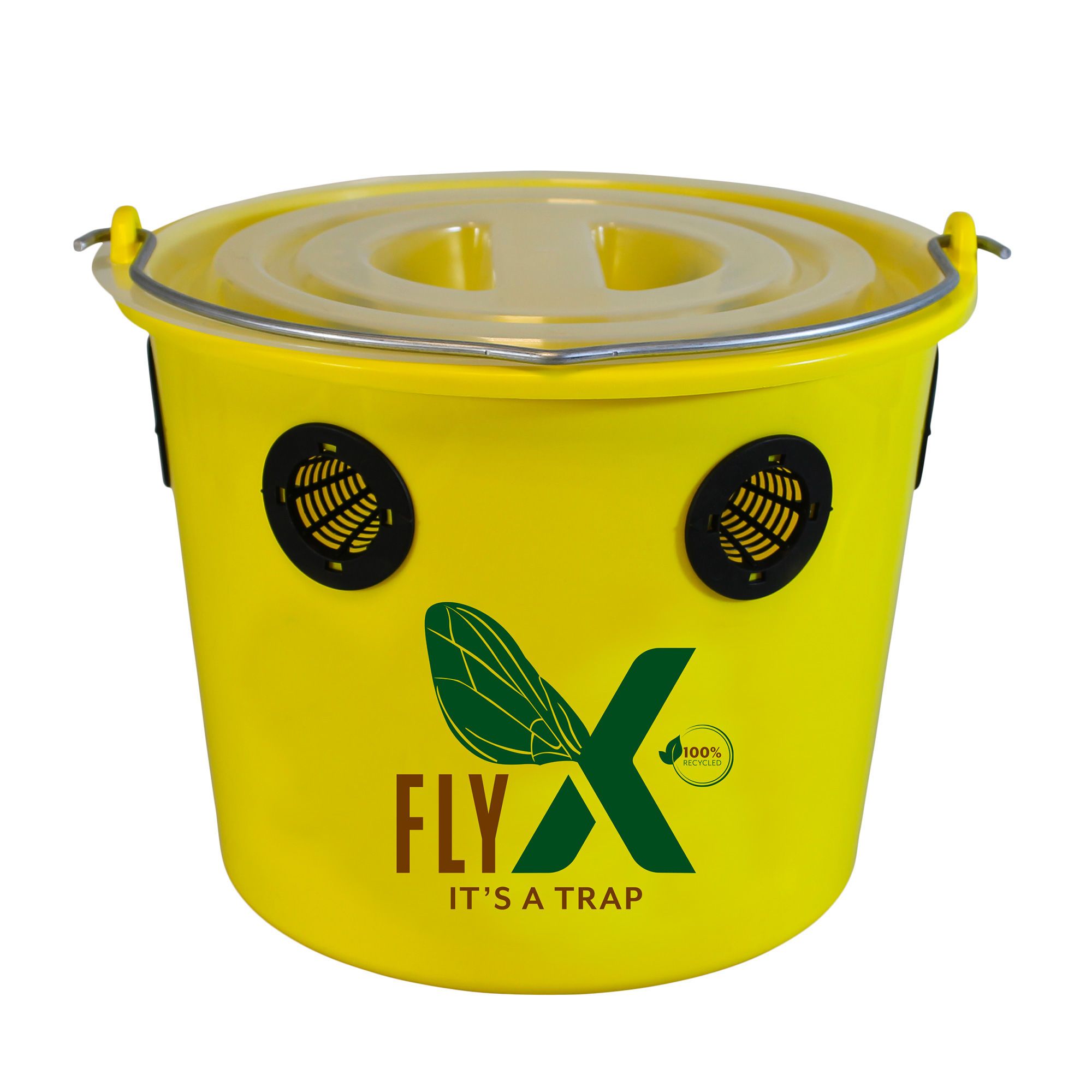 Fly Trap Bucket – Fly-X – Yellow - 12 l from AKROH | BMR