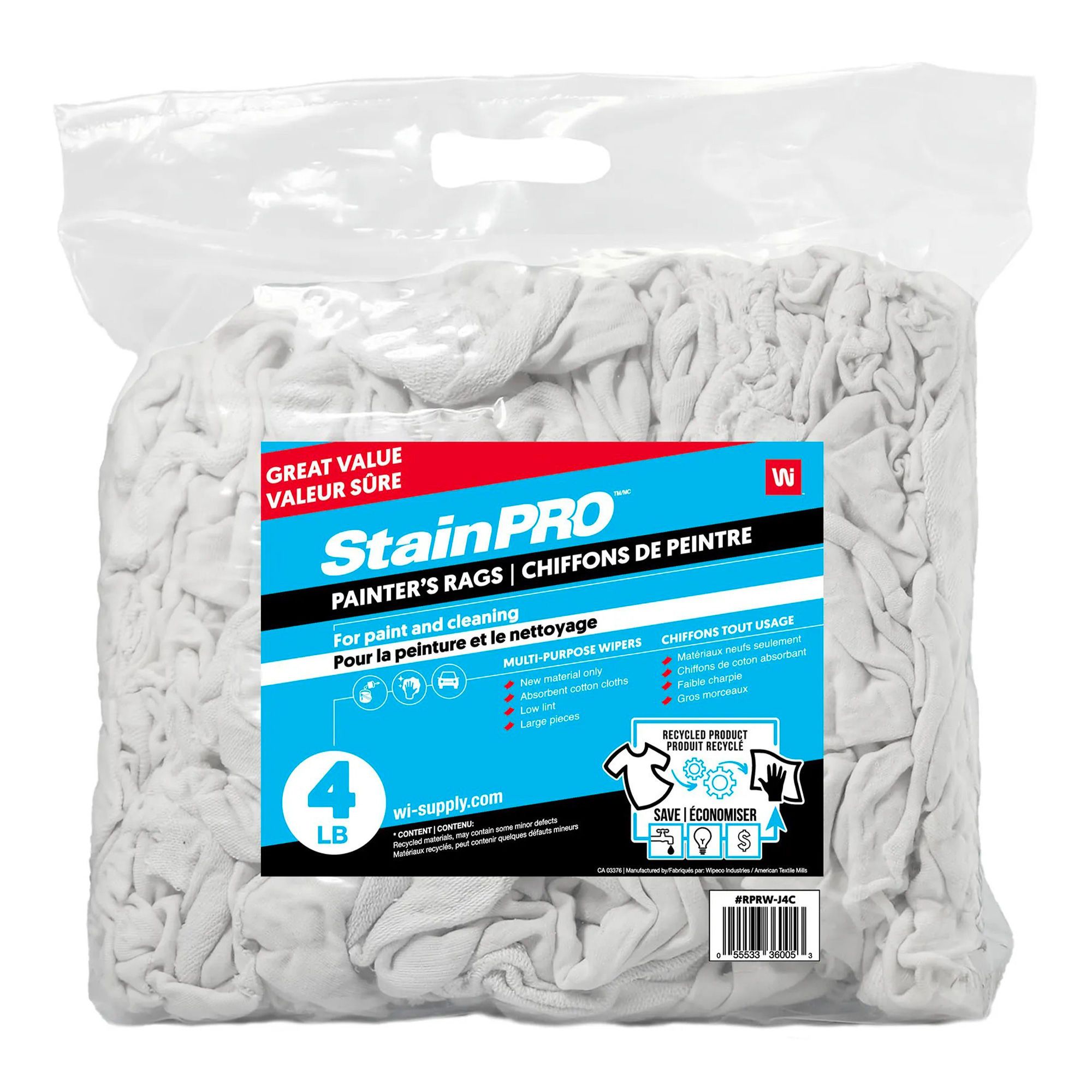 Painter’s Rags – Cotton – 4 lb from STAINPRO | BMR
