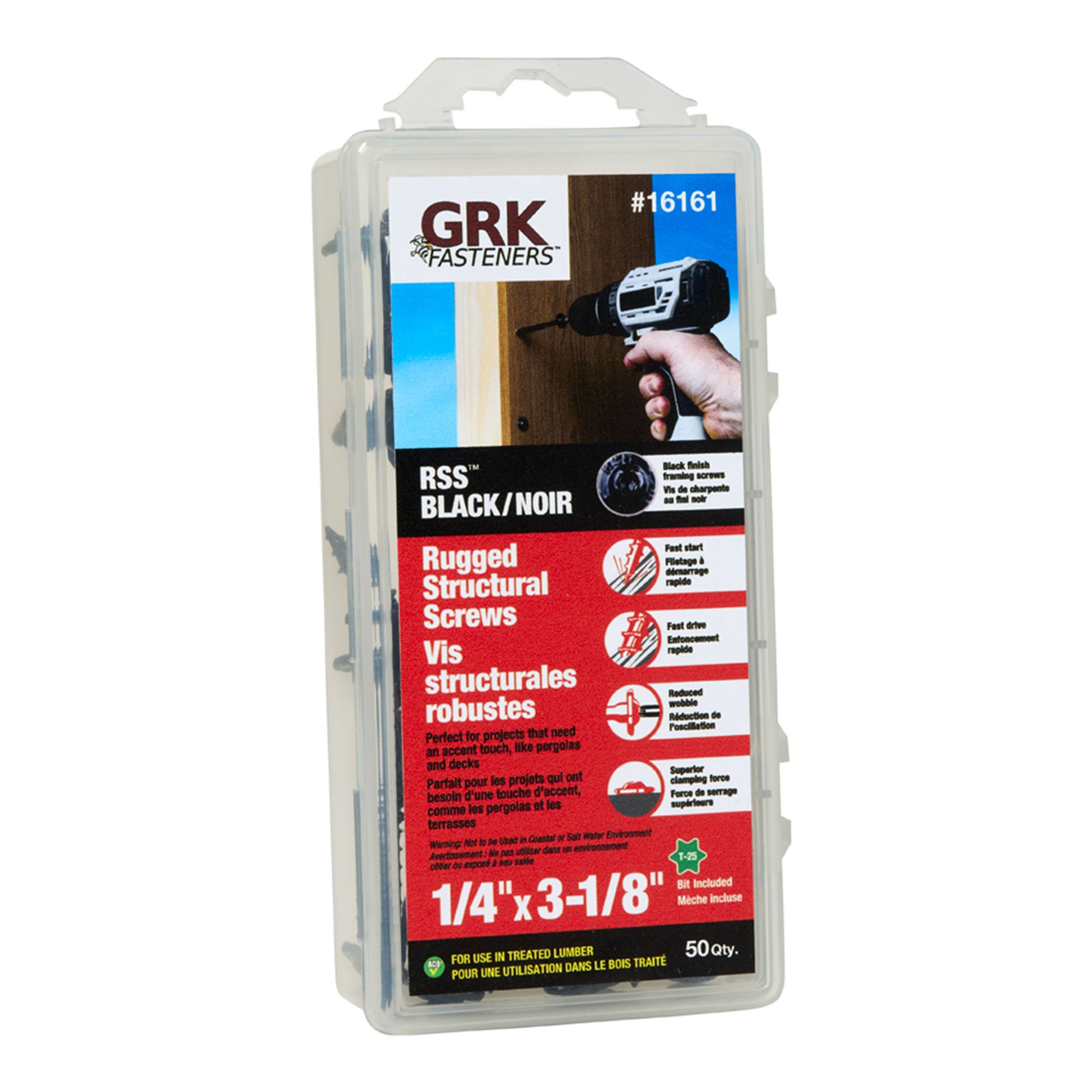 Structural Screws - STR – RSS - 1/4" x 3", 50/pkg from GRK | BMR