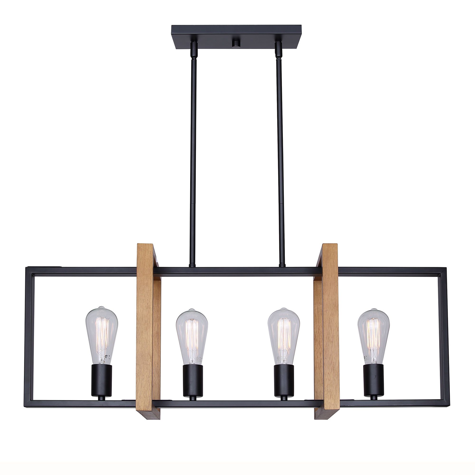 Luminaire suspendu Riberia, 20", noir-bois de OPAZ | BMR