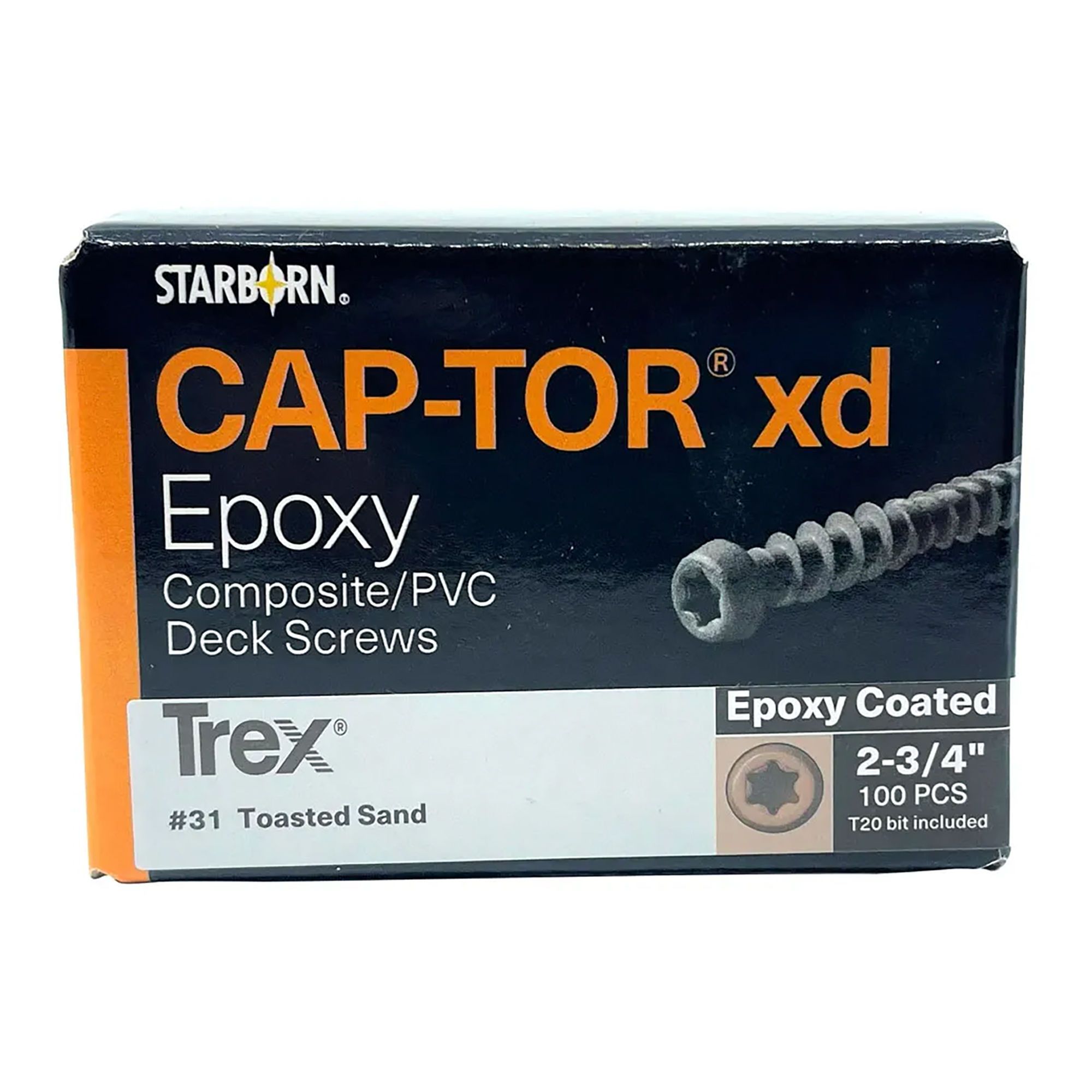 Deck Screws - Trex - Toasted Sand - 2 3/4", 100/Pkg from STARBORN | BMR