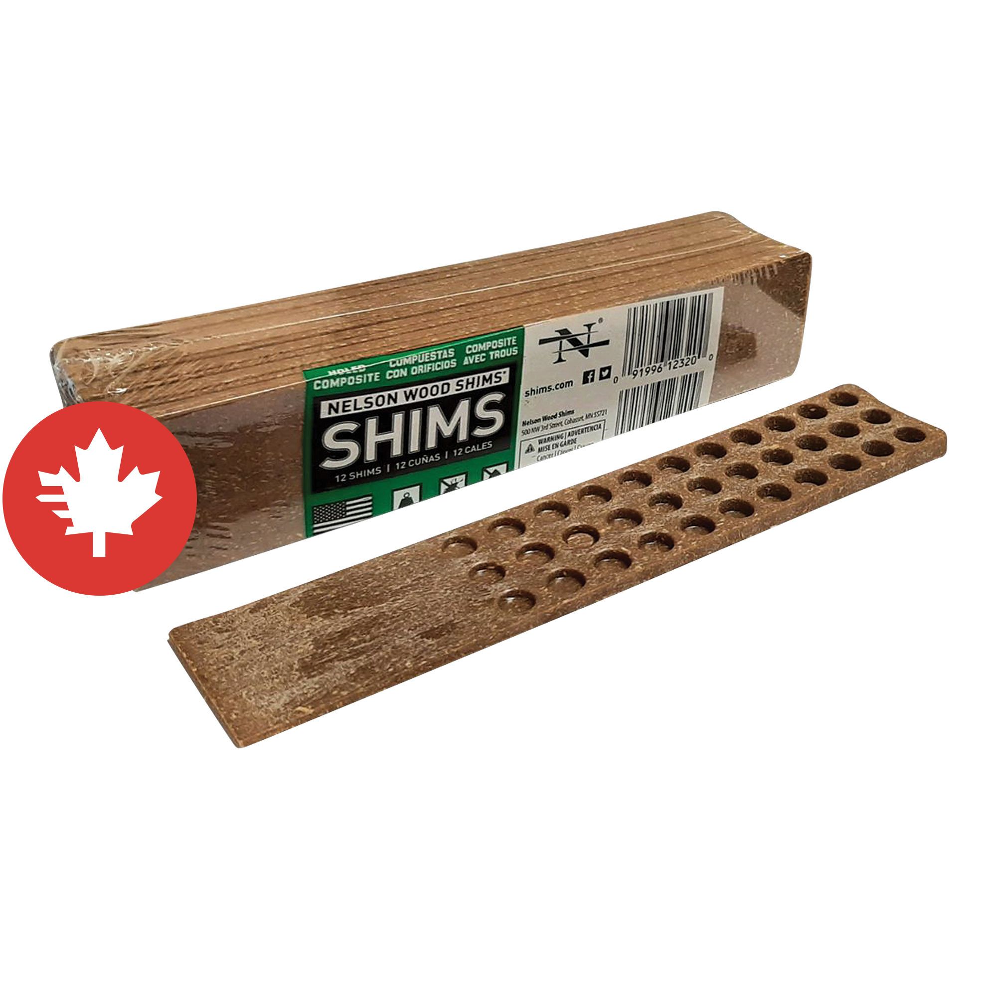 Composite Shims – Mini – 7 1/2" x 1 3/8" x 1/4" – 12/pkg from BMR | BMR