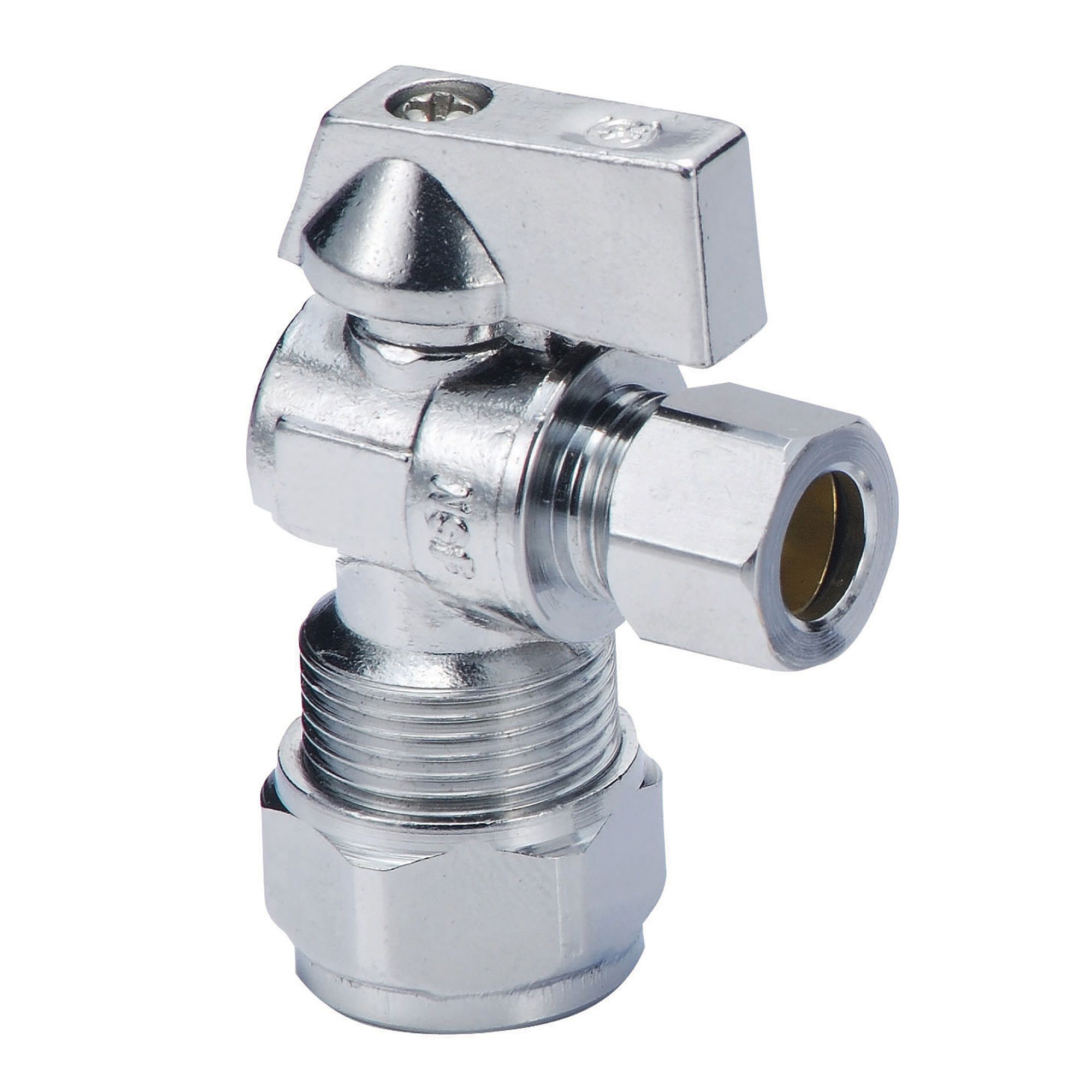 Supply Stop - Vertical - 5/8" COMP x 3/8" COMP - Brass from AQUA ...