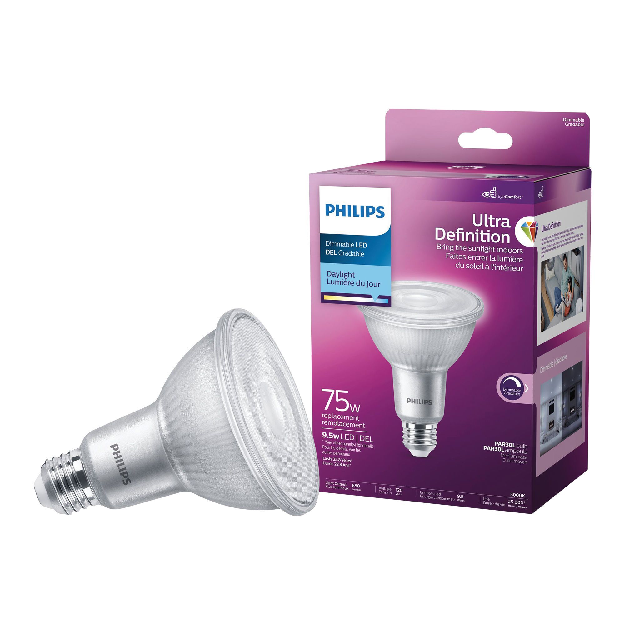 Bulb LED - PAR30 – Long – Daylight White – 75 W from PHILIPS | BMR