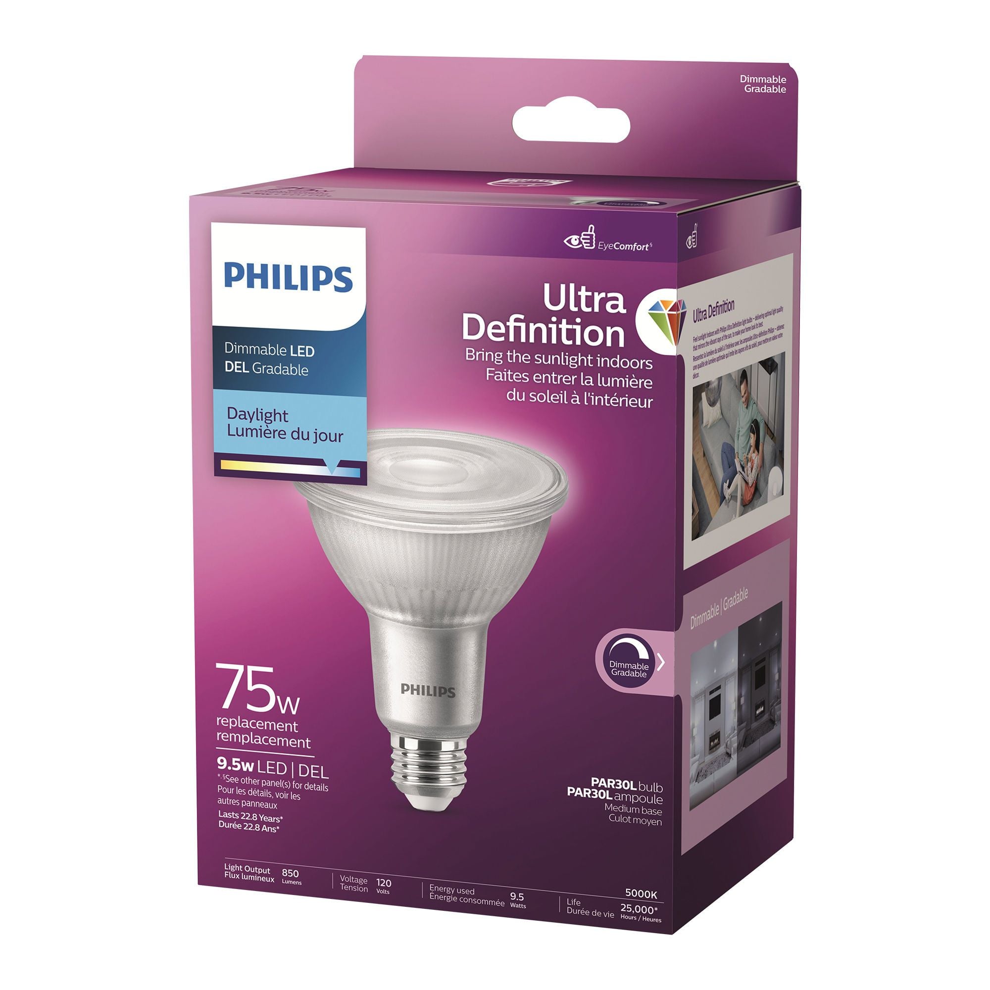 Bulb LED - PAR30 – Long – Daylight White – 75 W from PHILIPS | BMR