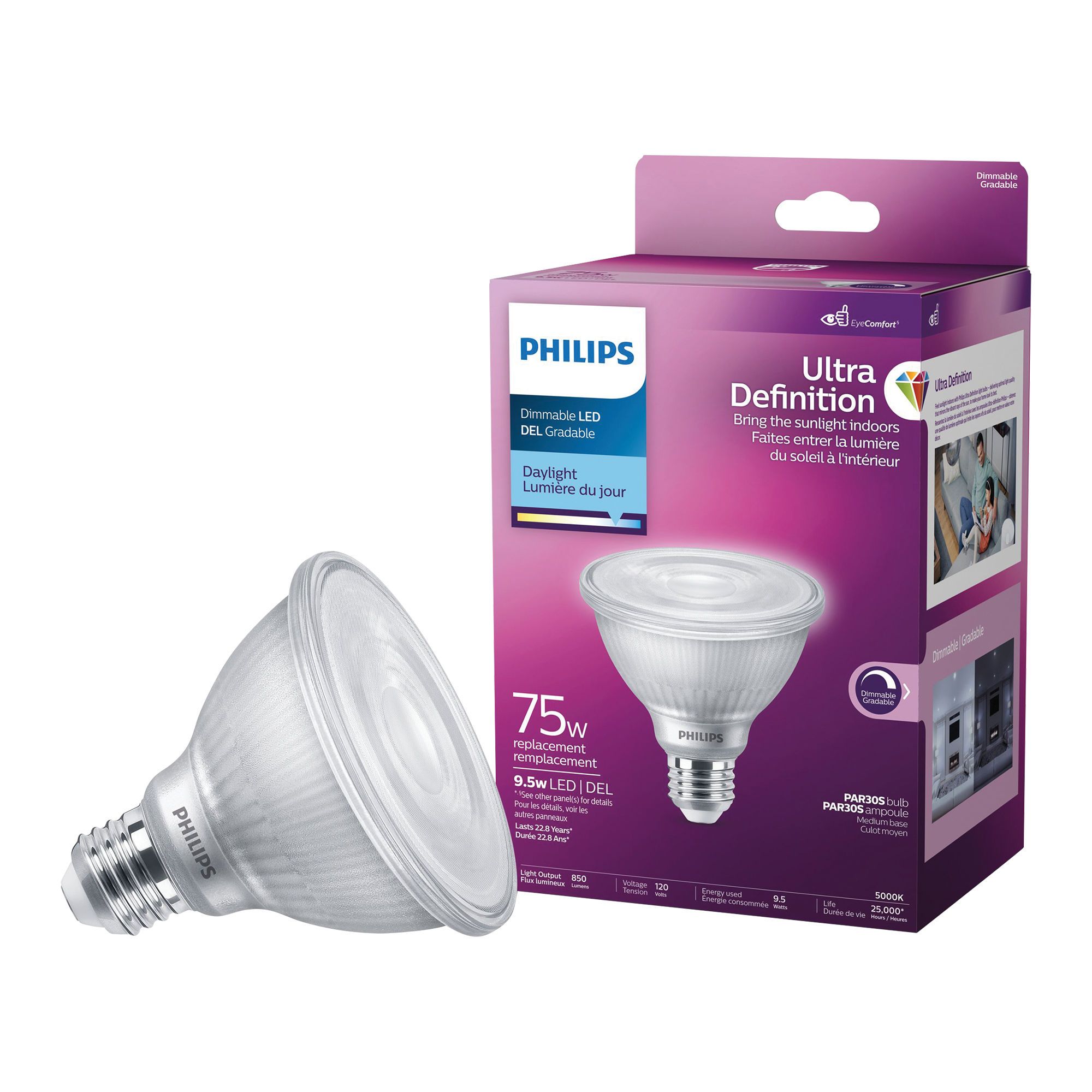 Bulb LED - PAR30 – Short – Daylight White – 75 W from PHILIPS | BMR