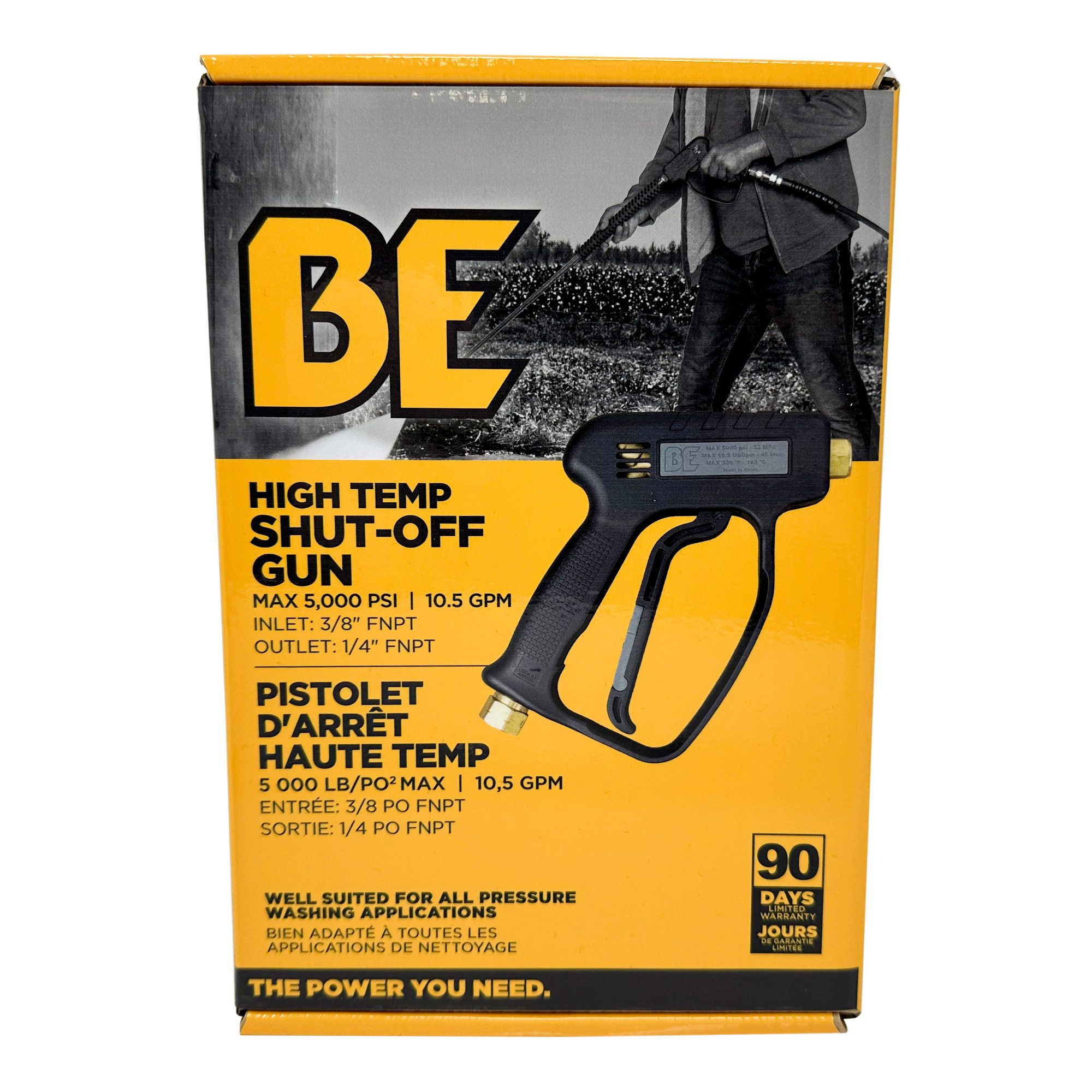 Hot Water Pressure Gun - 5 000 PSI - 10 GPM - Black from BE POWER ...