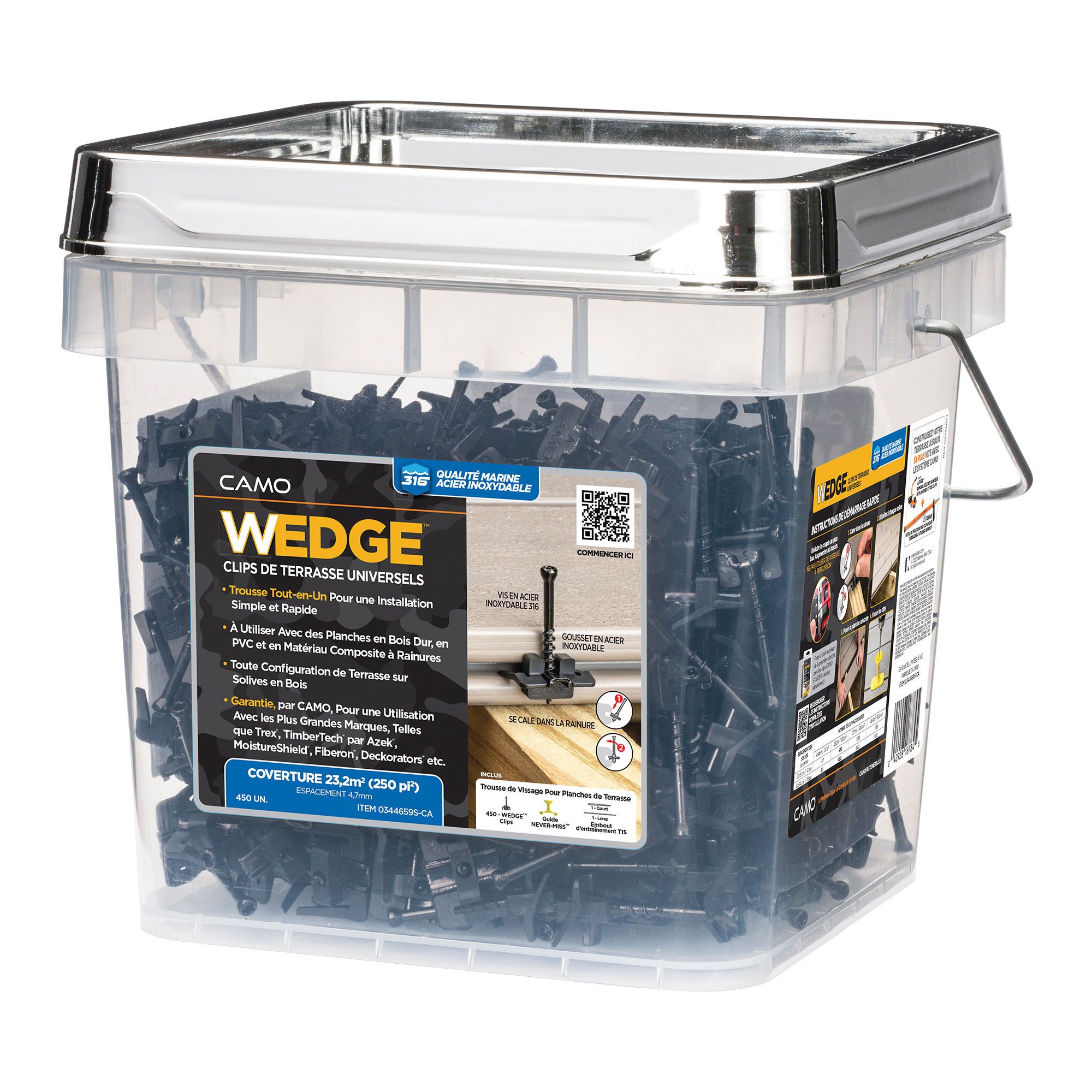 Fastener For Deck – WEDGE - 450/pkg from CAMO | BMR