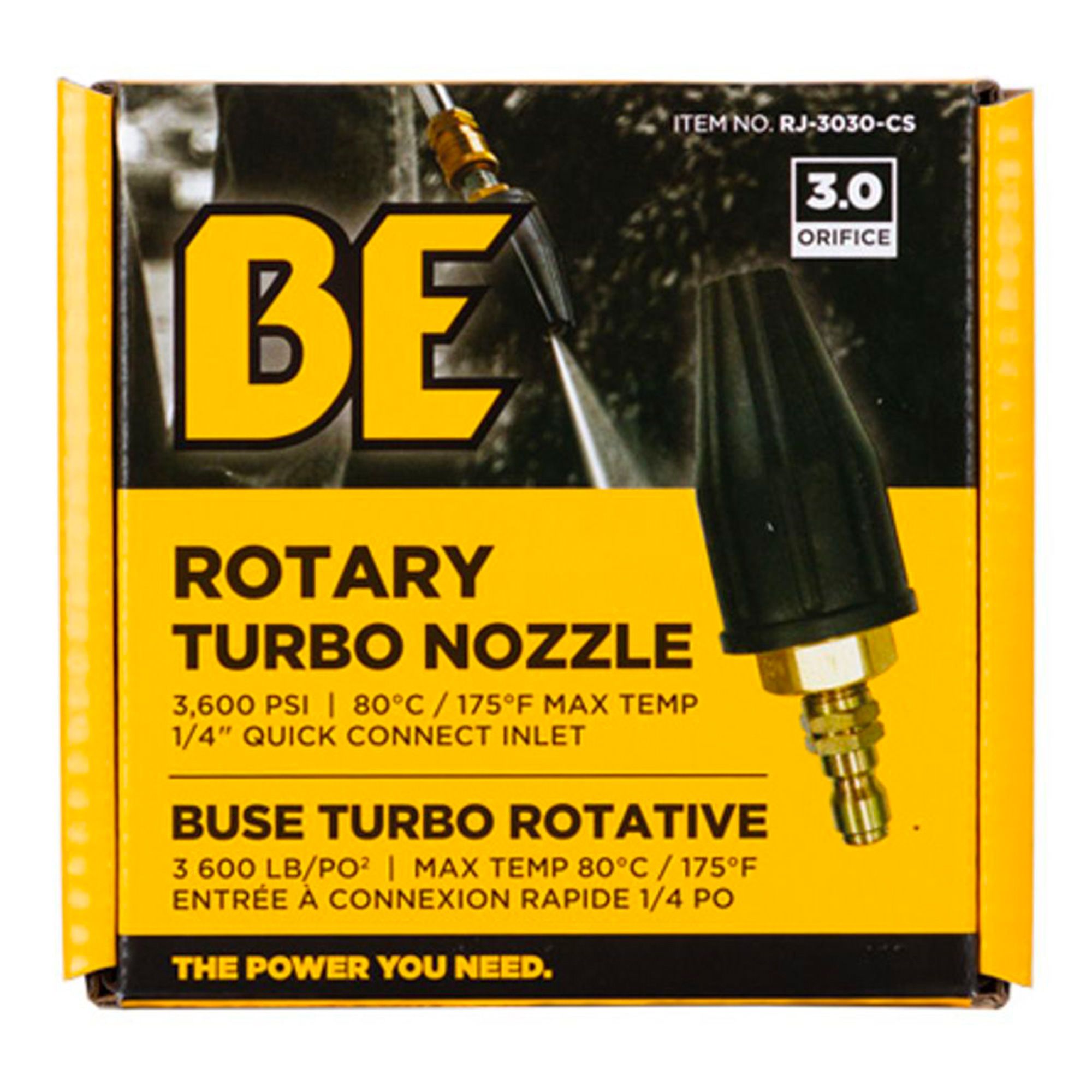Buse turbo rotative, 3 600 PSI de BE POWER EQUIPMENT | BMR