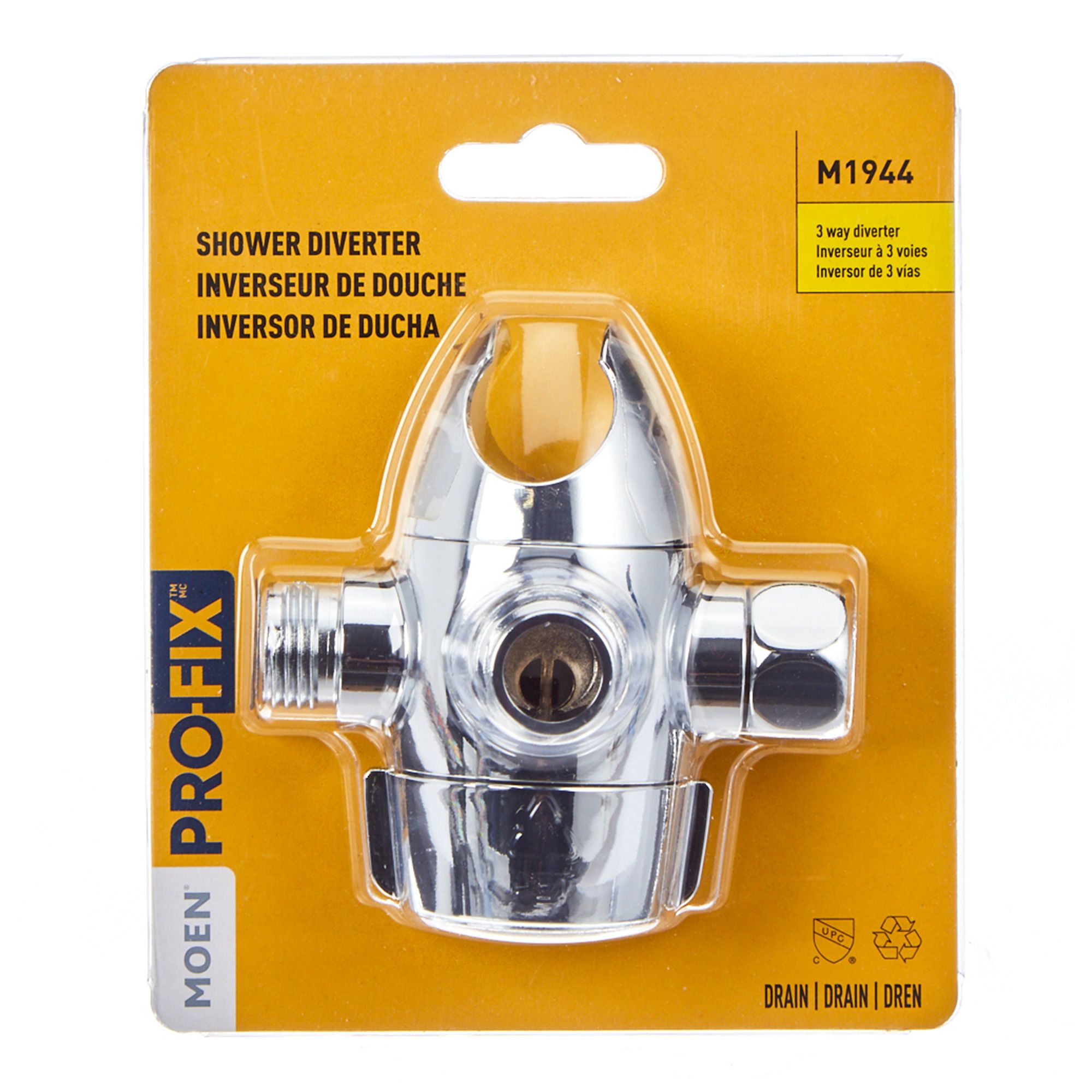 Inverseur de douche PRO-FIX™, fini chromé de MOEN | BMR