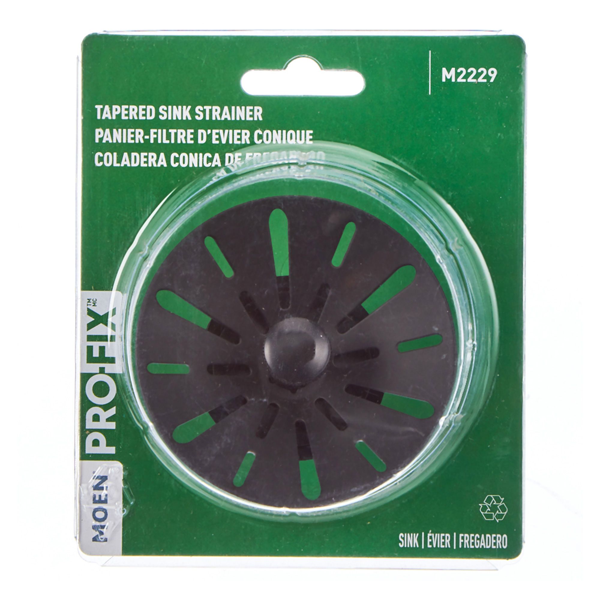 PRO-FIX™ Tapered Sink Strainer, Matte Black from MOEN | BMR