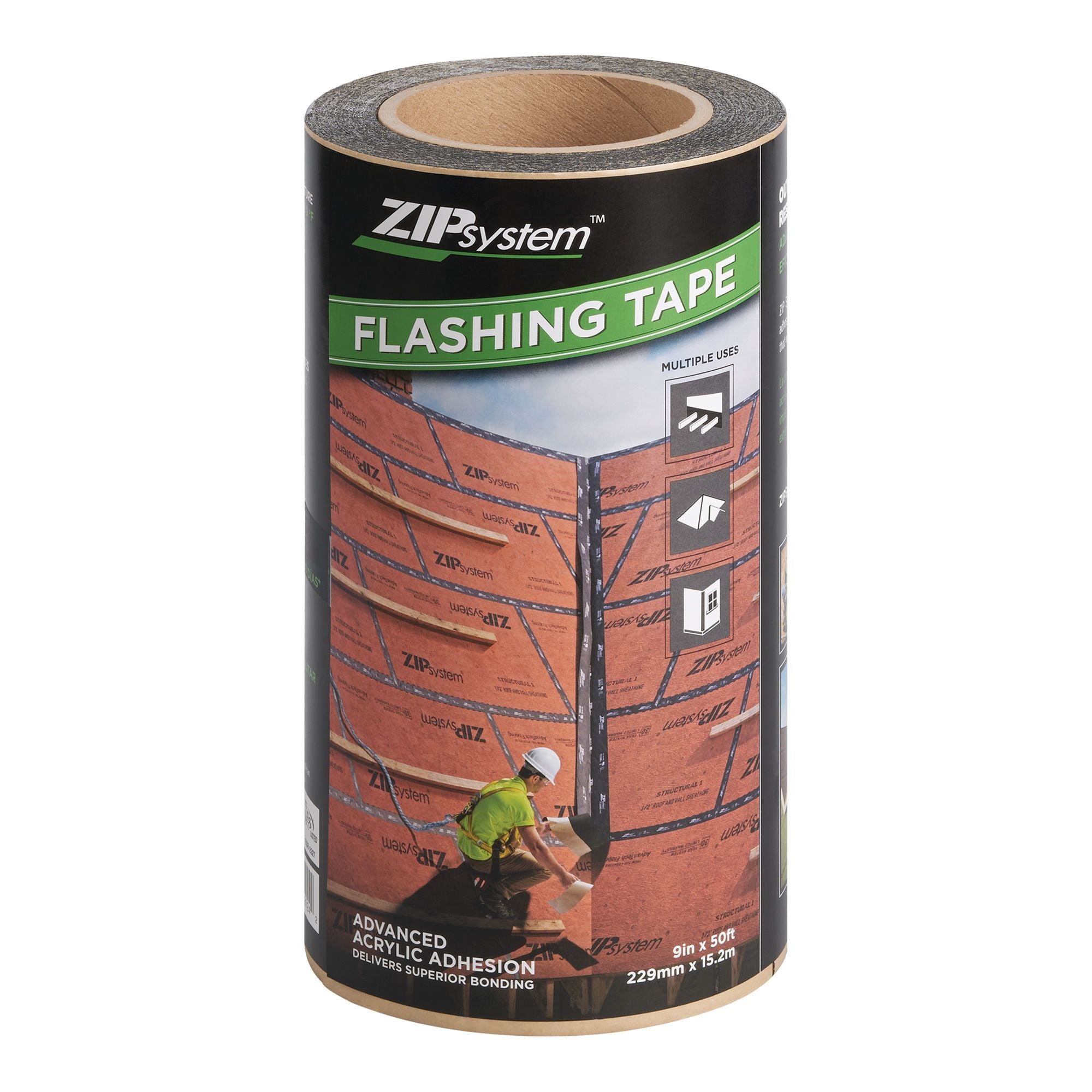 Tape - Zip System – Linerflash Tape - 9" x 50' from HUBER ENGINEERED ...