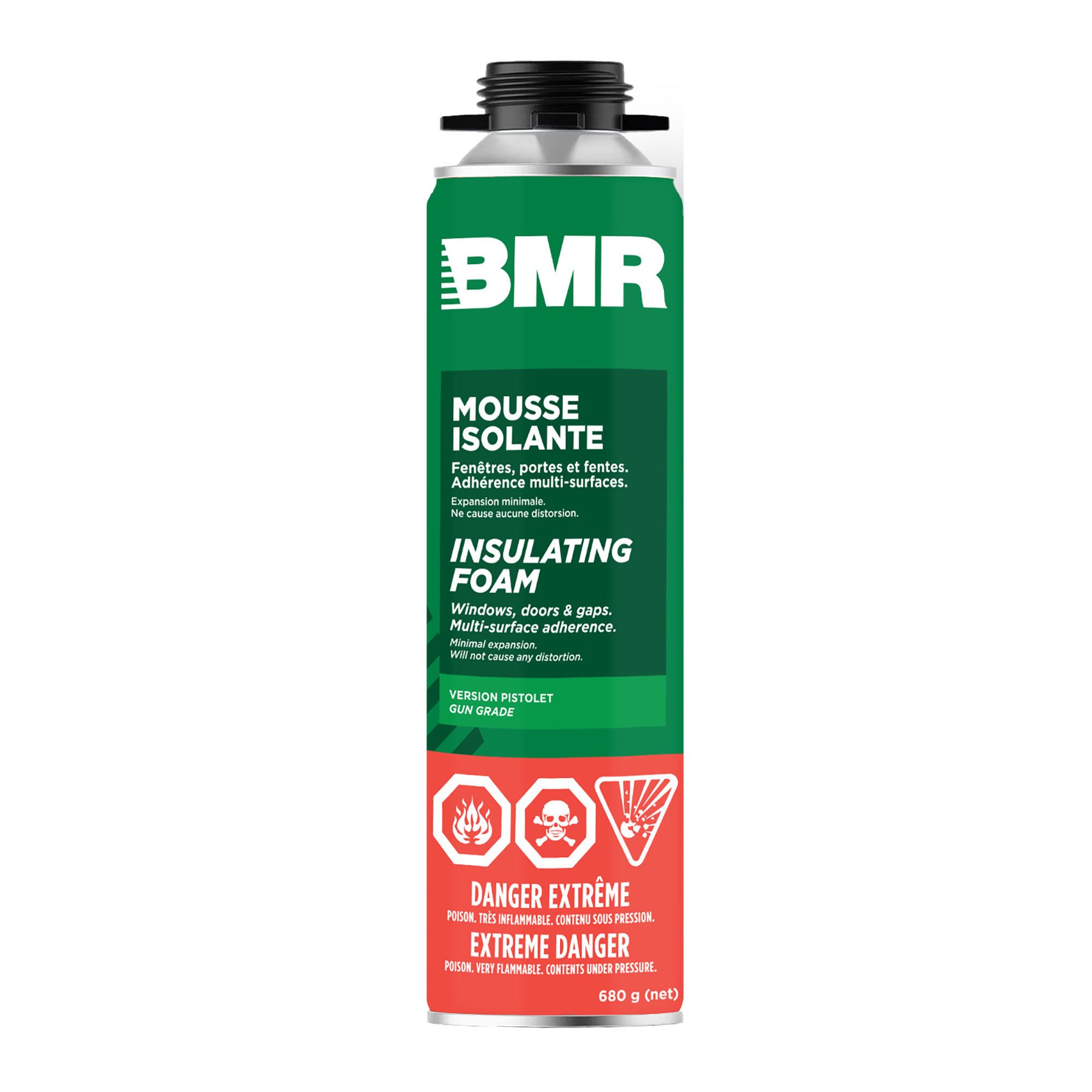 Mousse isolante, portes, fenêtres et fentes, version fusil, 680 g de ...