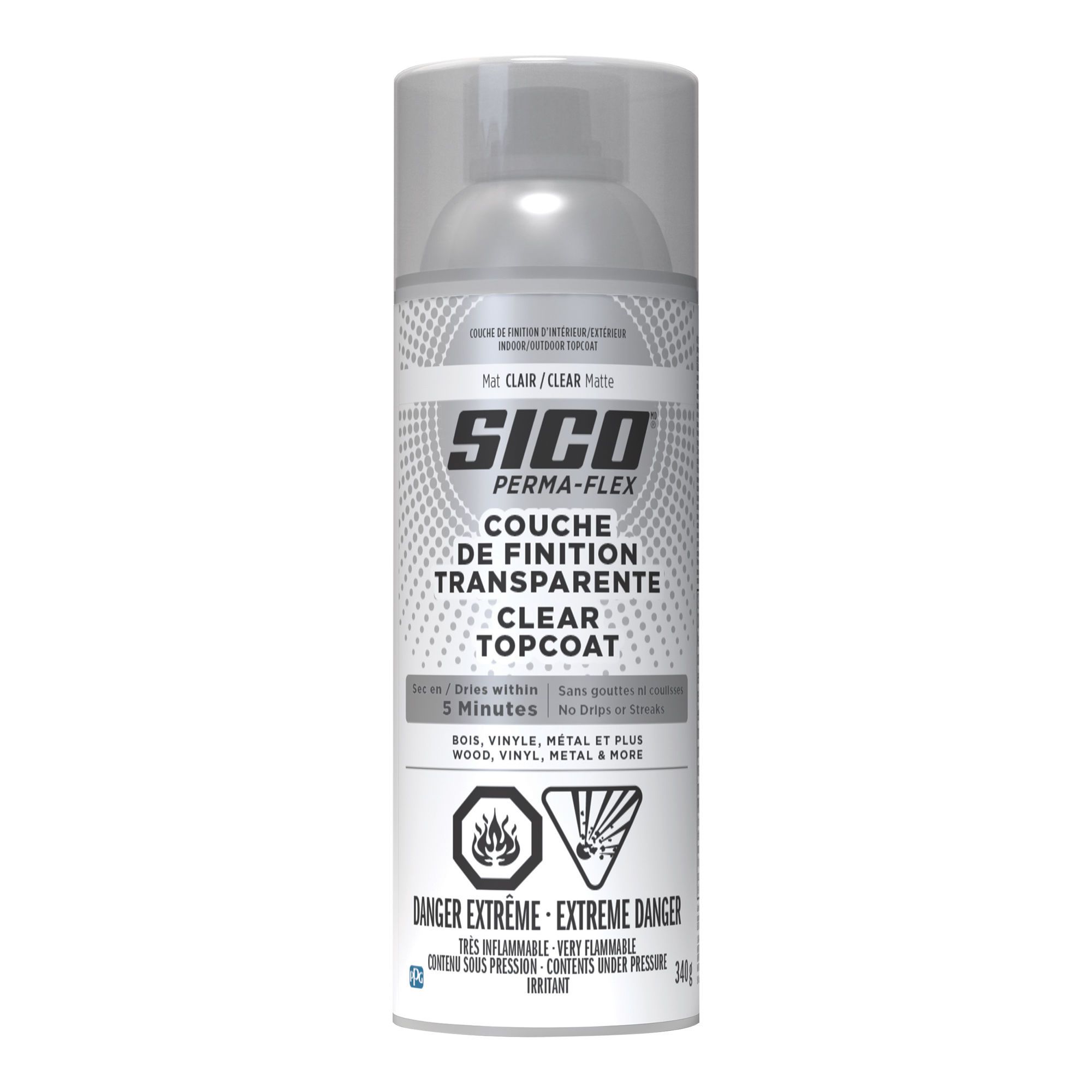 Clear Topcoat – 340 g – Matte Clear Finish from PERMAFLEX | BMR