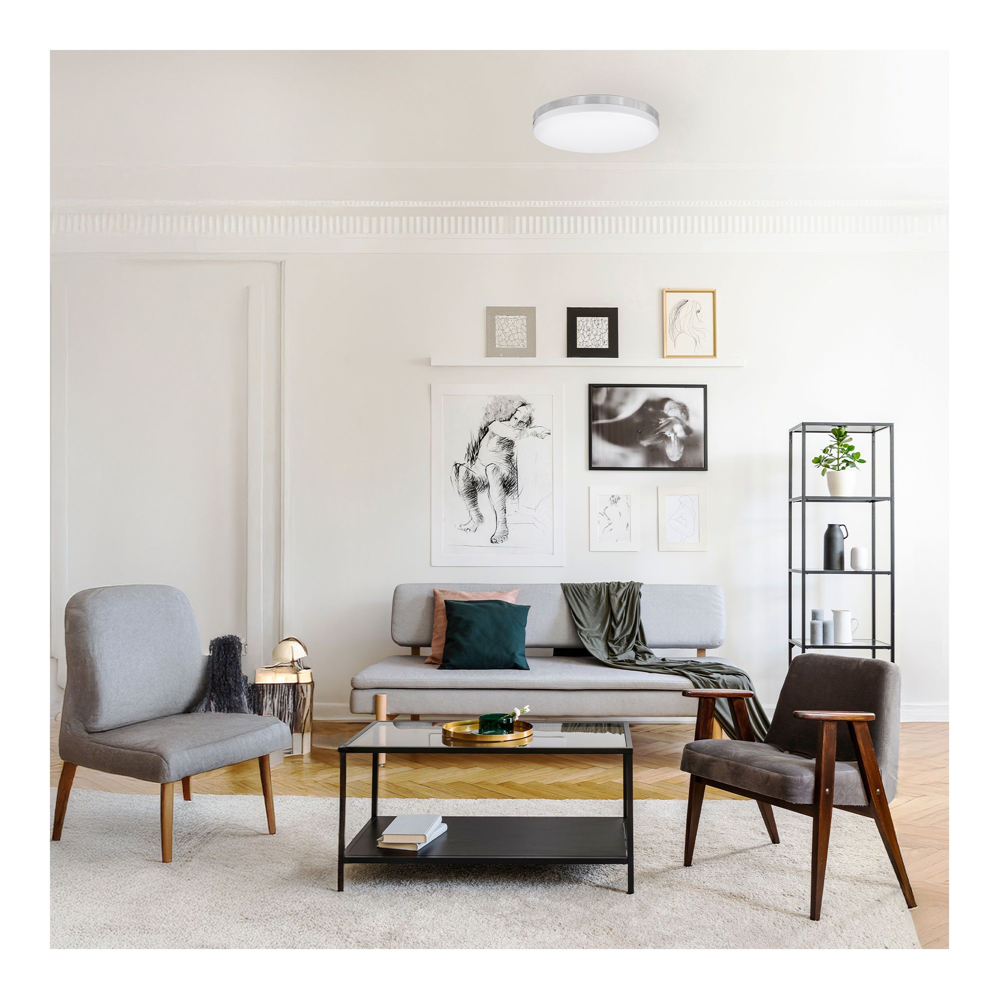 Flushmount – LED – Orelis – 3 CCT - Brushed Nickel – 2/pkg from OPAZ | BMR