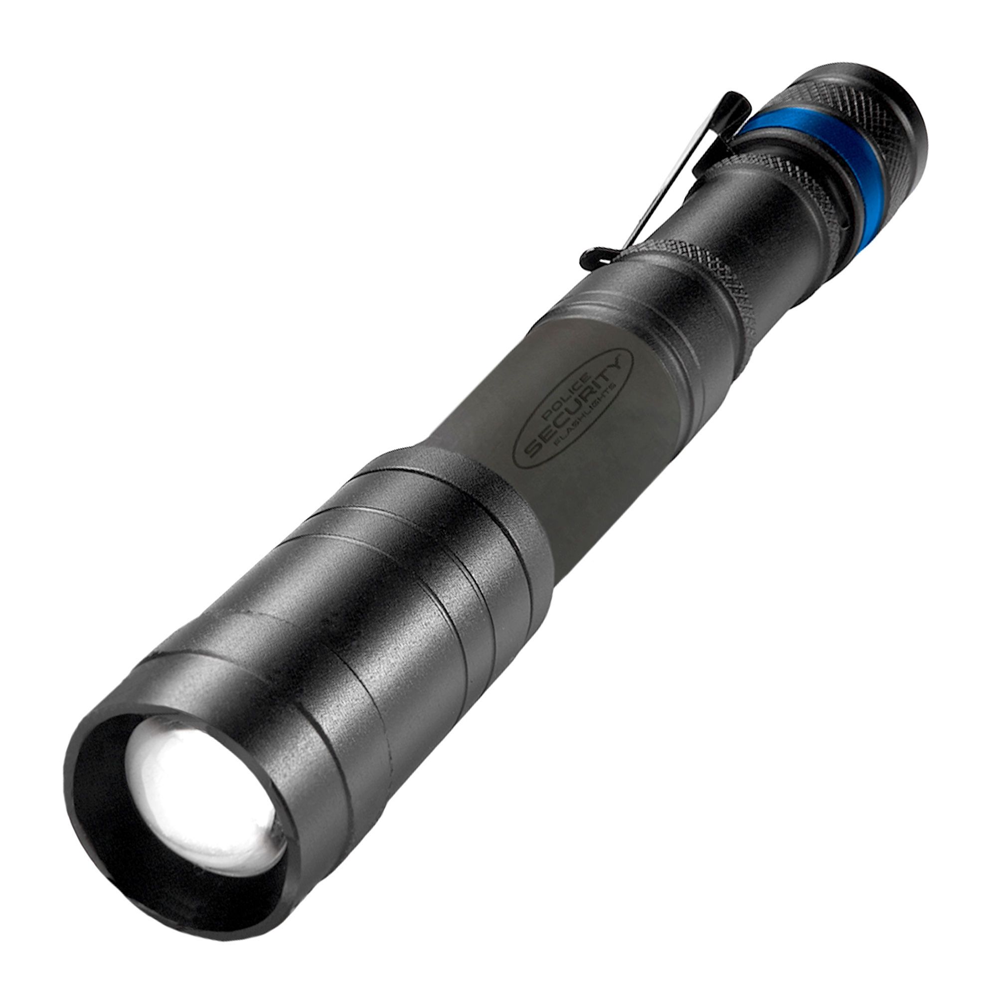 Flashlight – Clip – Black - 350 lm from POLICE SECURITY FLASHLIGHTS | BMR