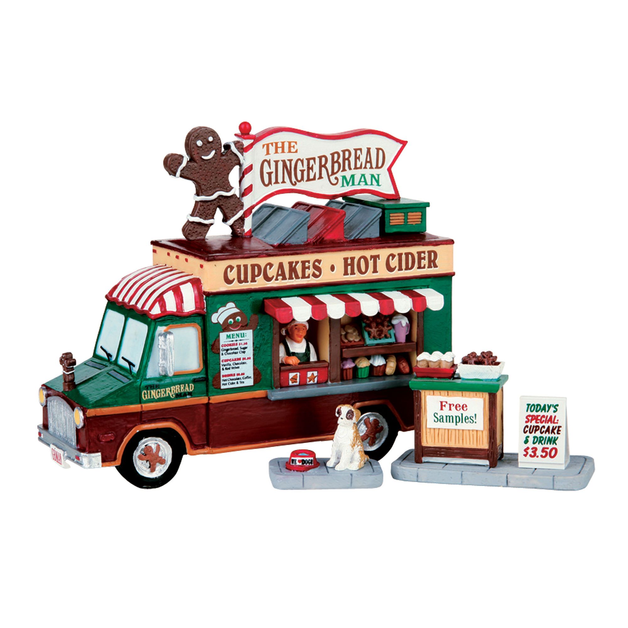 Holiday Village Accessory Set - Gingerbread Man, 3/Pkg | BMR