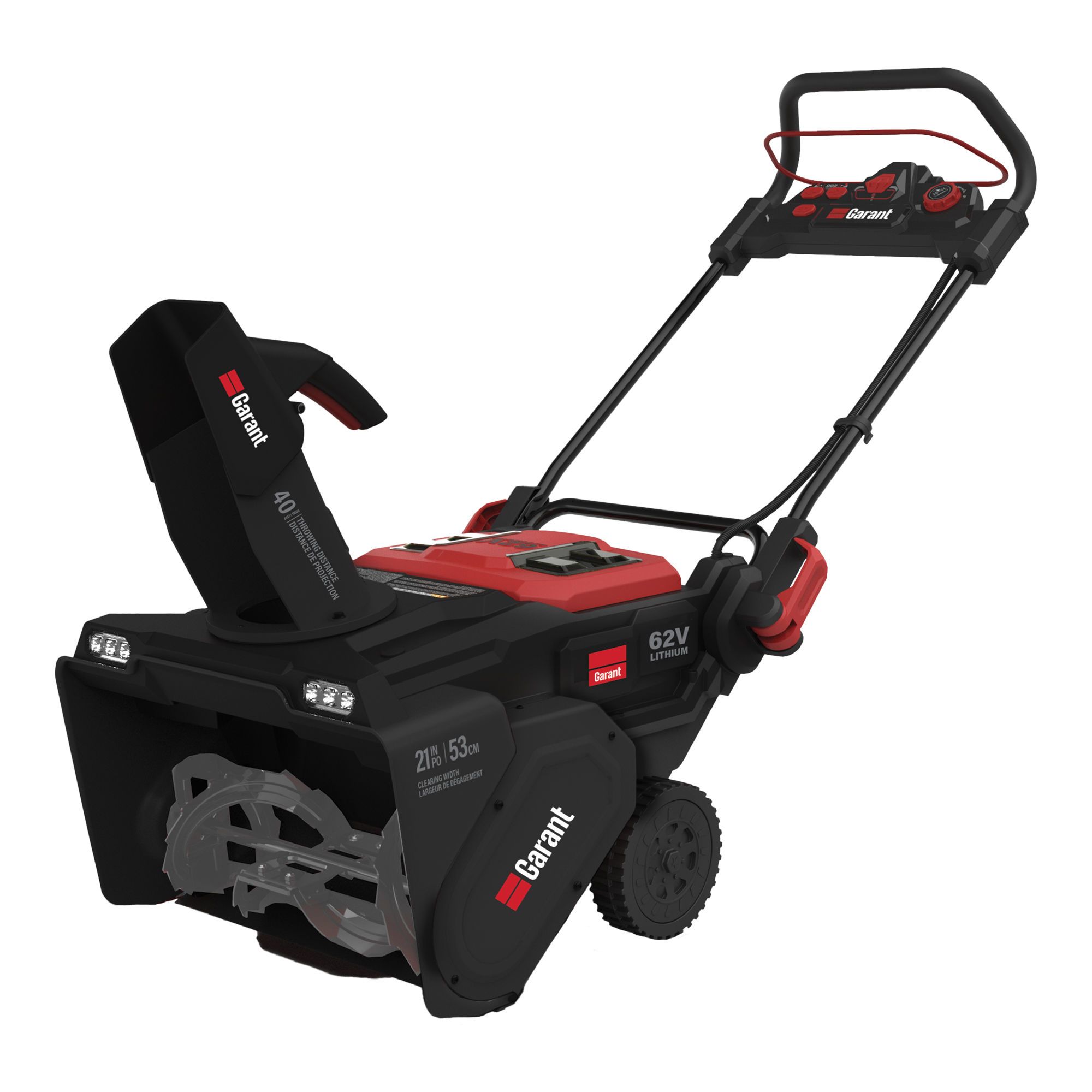 Souffleuse à neige à batteries, avec phares DEL, 21", 62V de GARANT | BMR