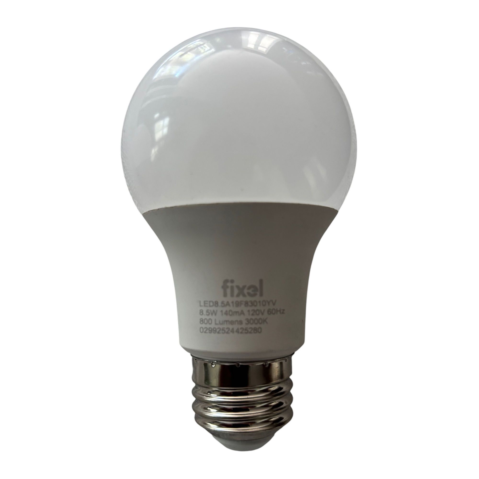 Ampoule DEL A19, non variable, 8,5 W, blanc doux, 12/pqt de FIXEL | BMR