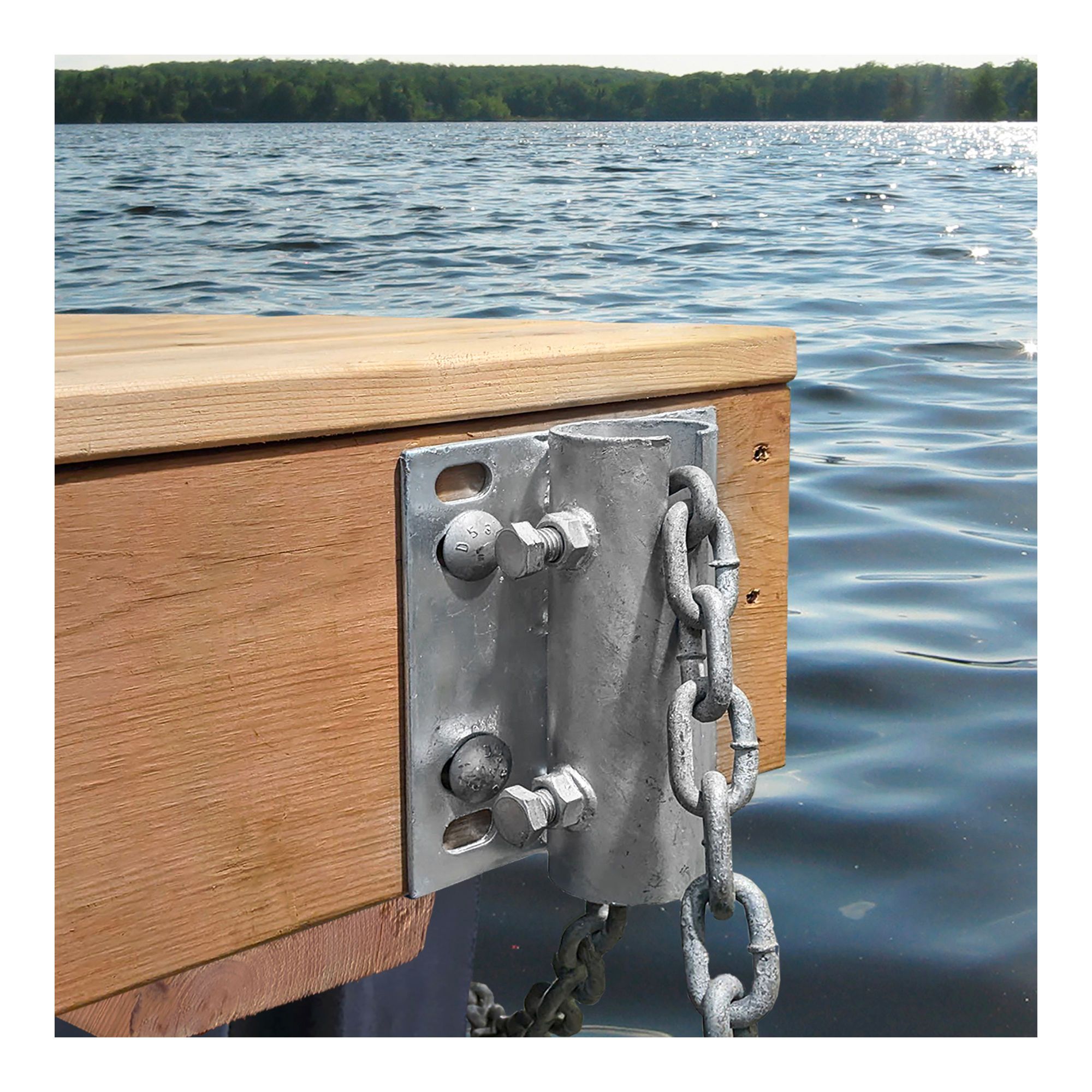 Leg Holder & Chain Fastener - 6" x 7" x 3/16" from MULTINAUTIC | BMR