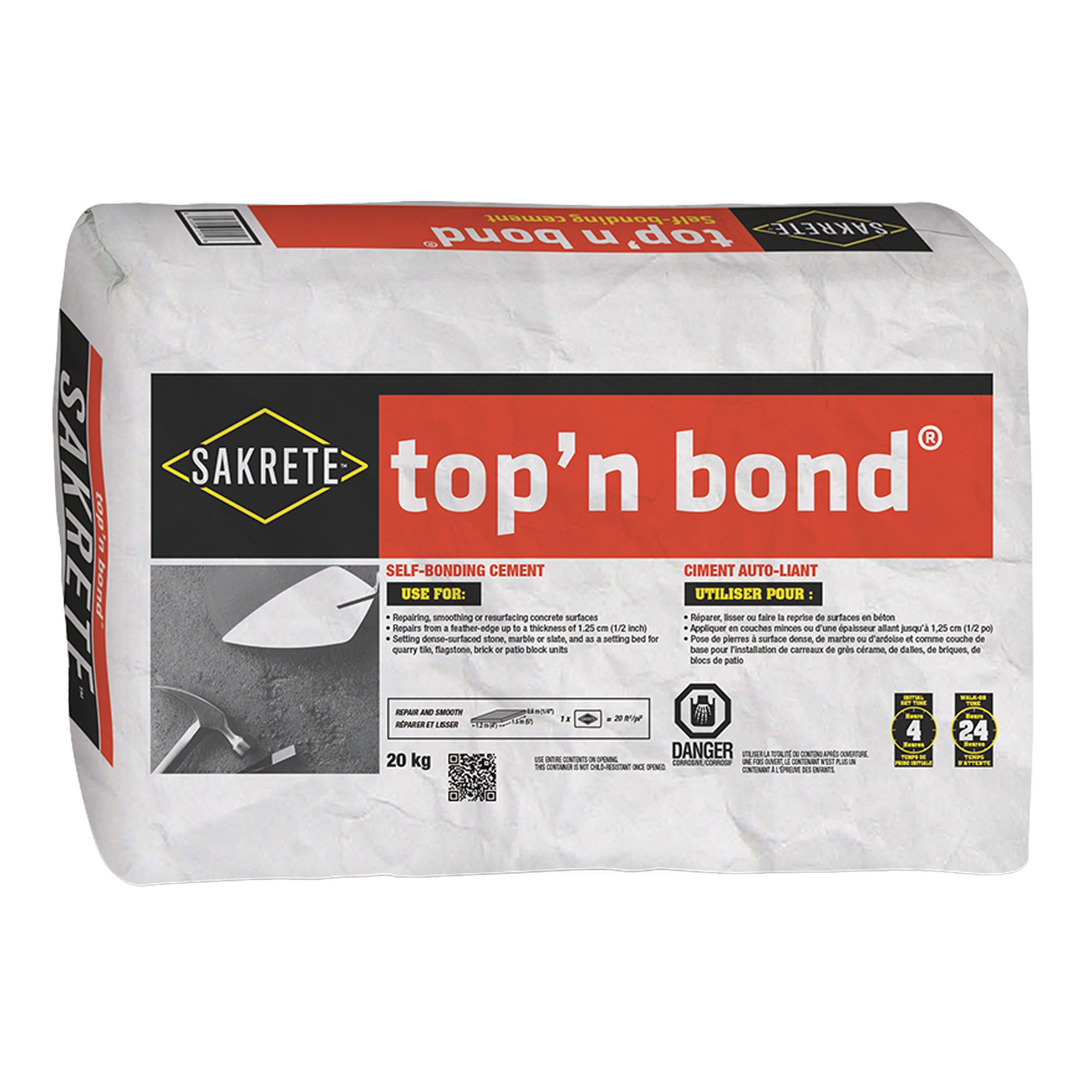 Ciment auto-liant Top’n Bond, 20 kg de SIKA | BMR